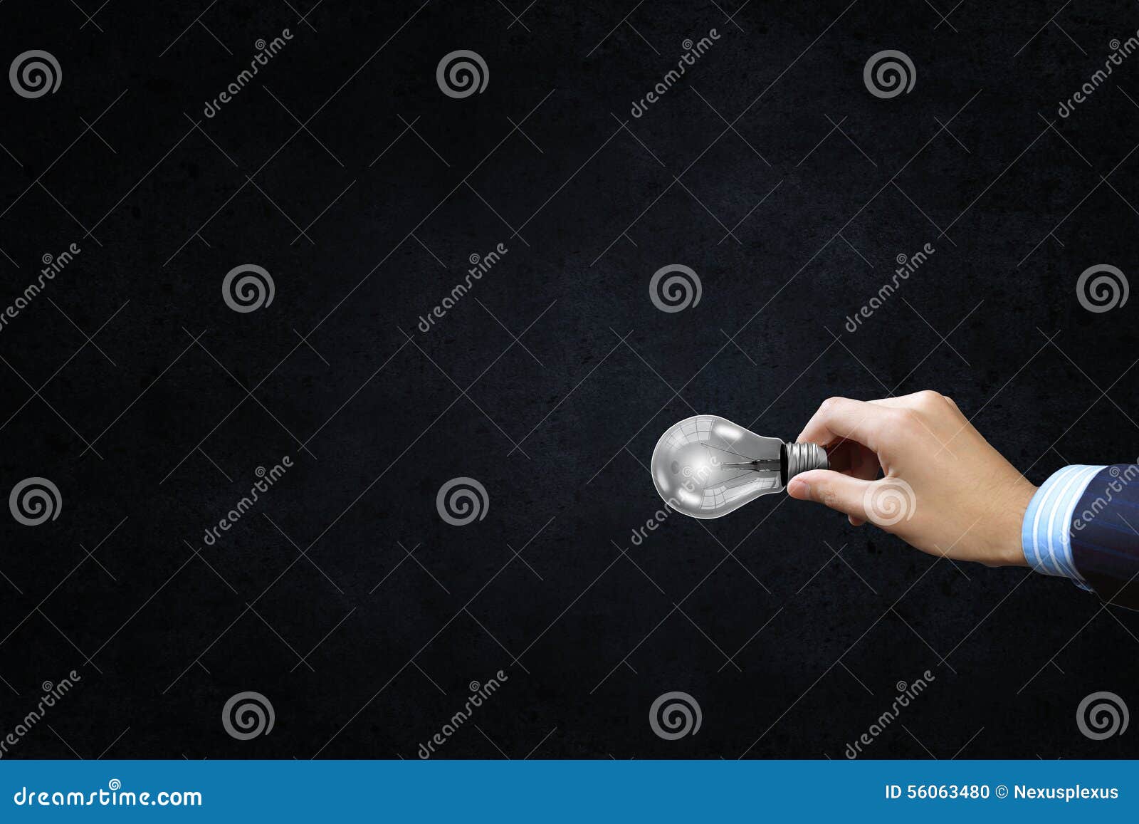 Bulb in hand stock photo. Image of illuminate, watt, human - 56063480