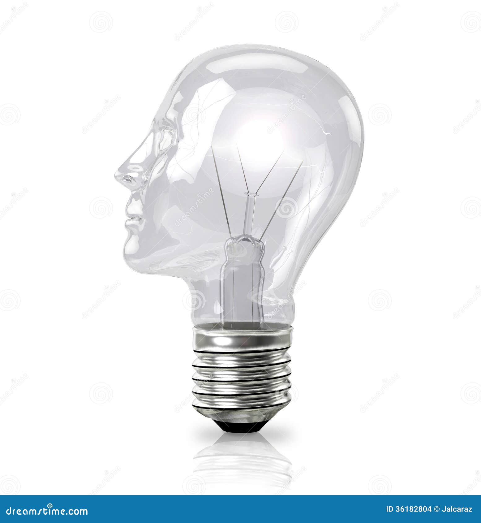 Bulb Head stock illustration. Illustration of achievement - 36182804