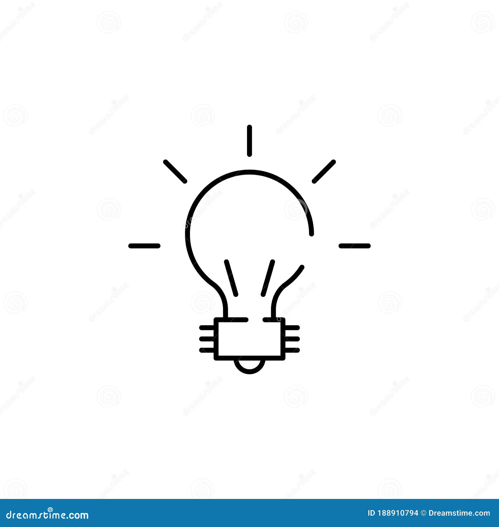 Bulb Icon. Element of Physics Science for Mobile Concept and Web Apps ...