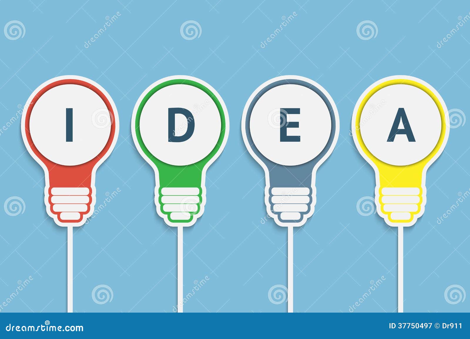 Bulb idea stock vector. Illustration of energy, design - 37750497