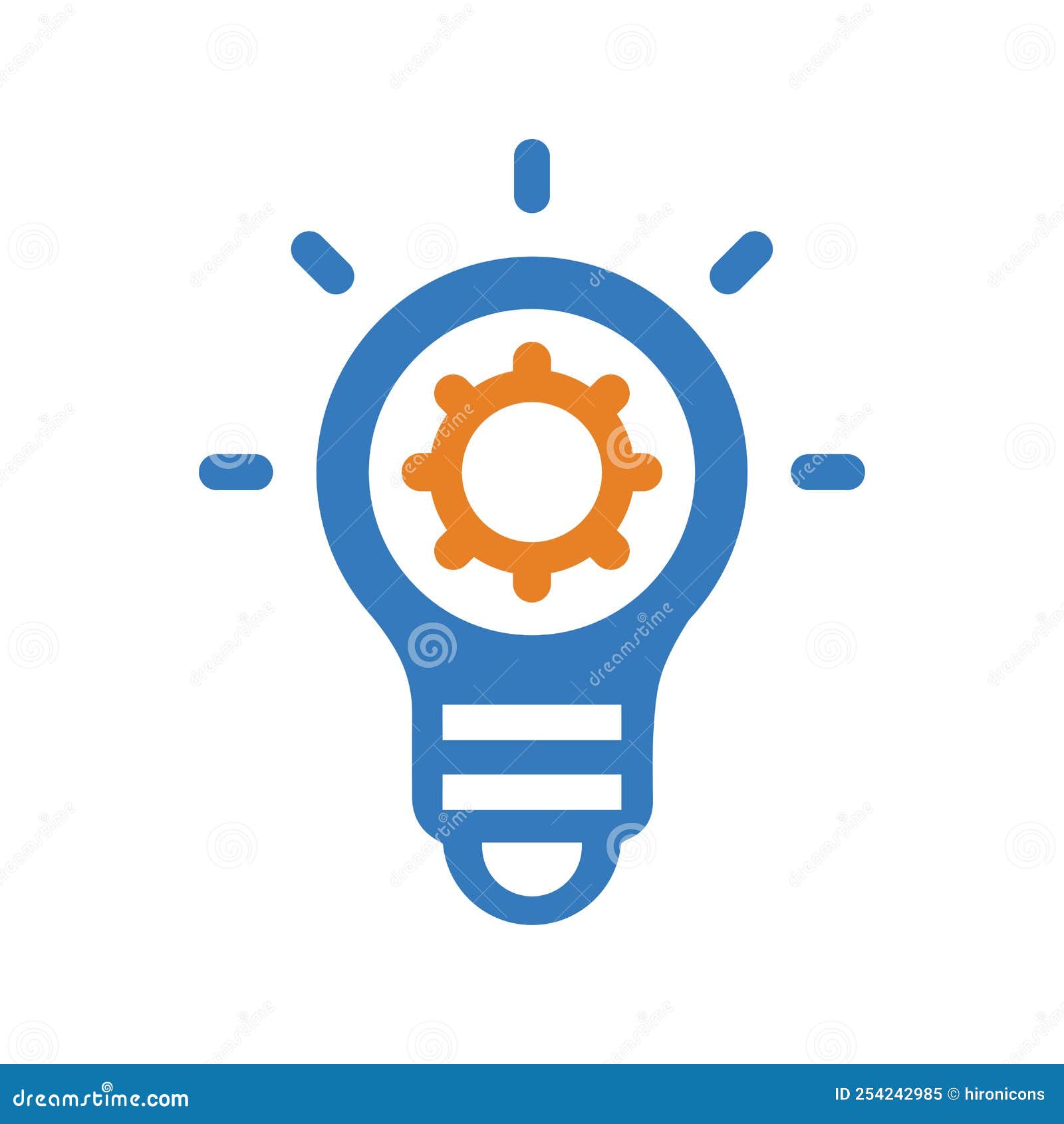 Bulb, Idea, Innovation Icon. Editable Vector Logo Stock Vector ...