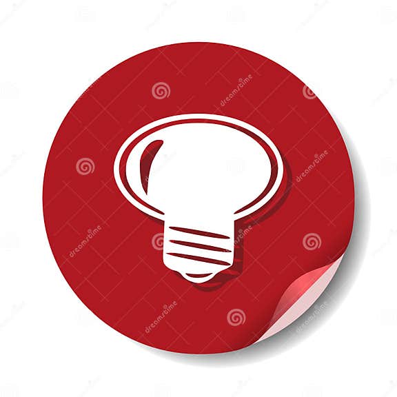 Bulb label, illustration stock illustration. Illustration of event ...