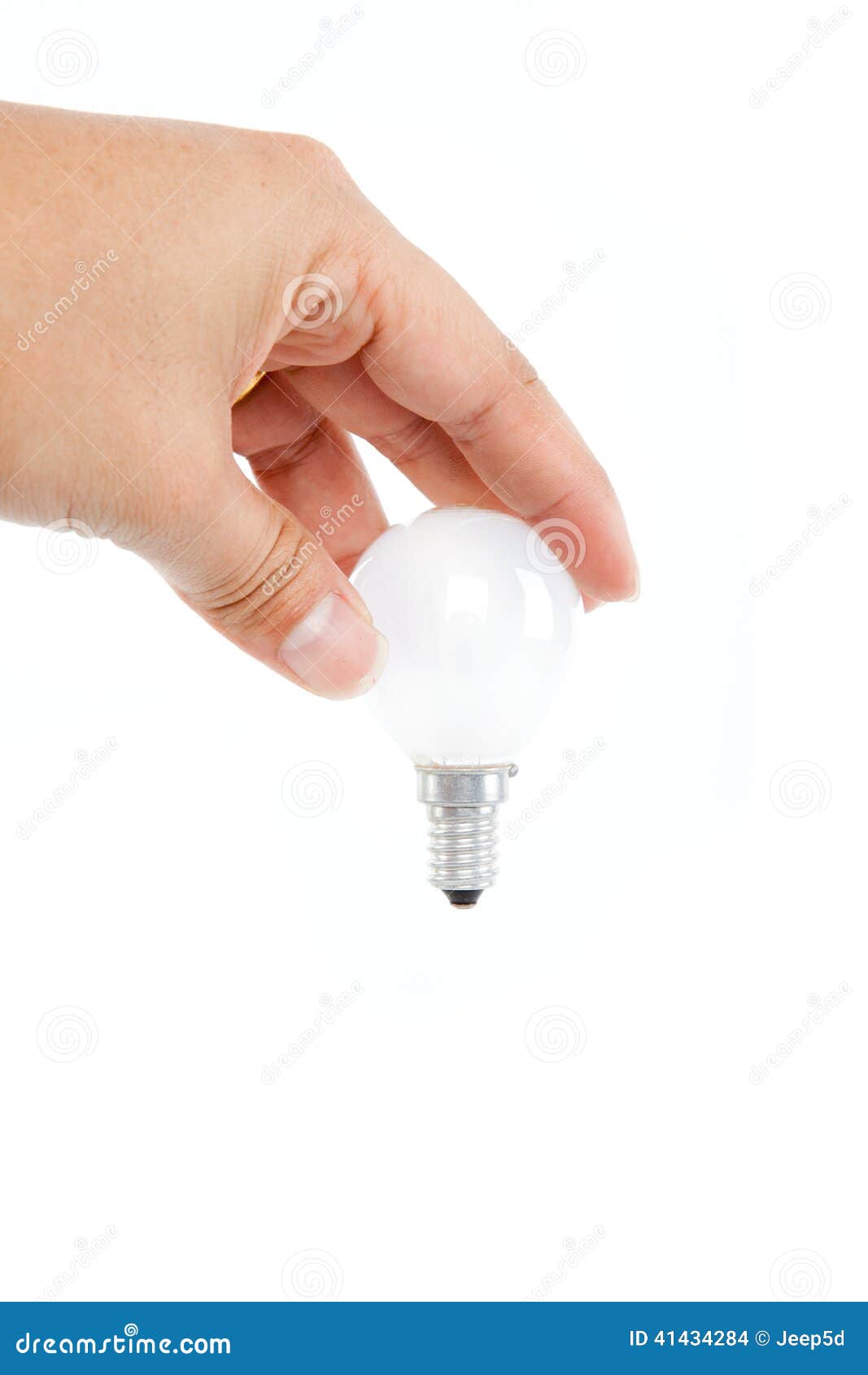 Bulb (lamp) in hand stock photo. Image of saving, people - 41434284