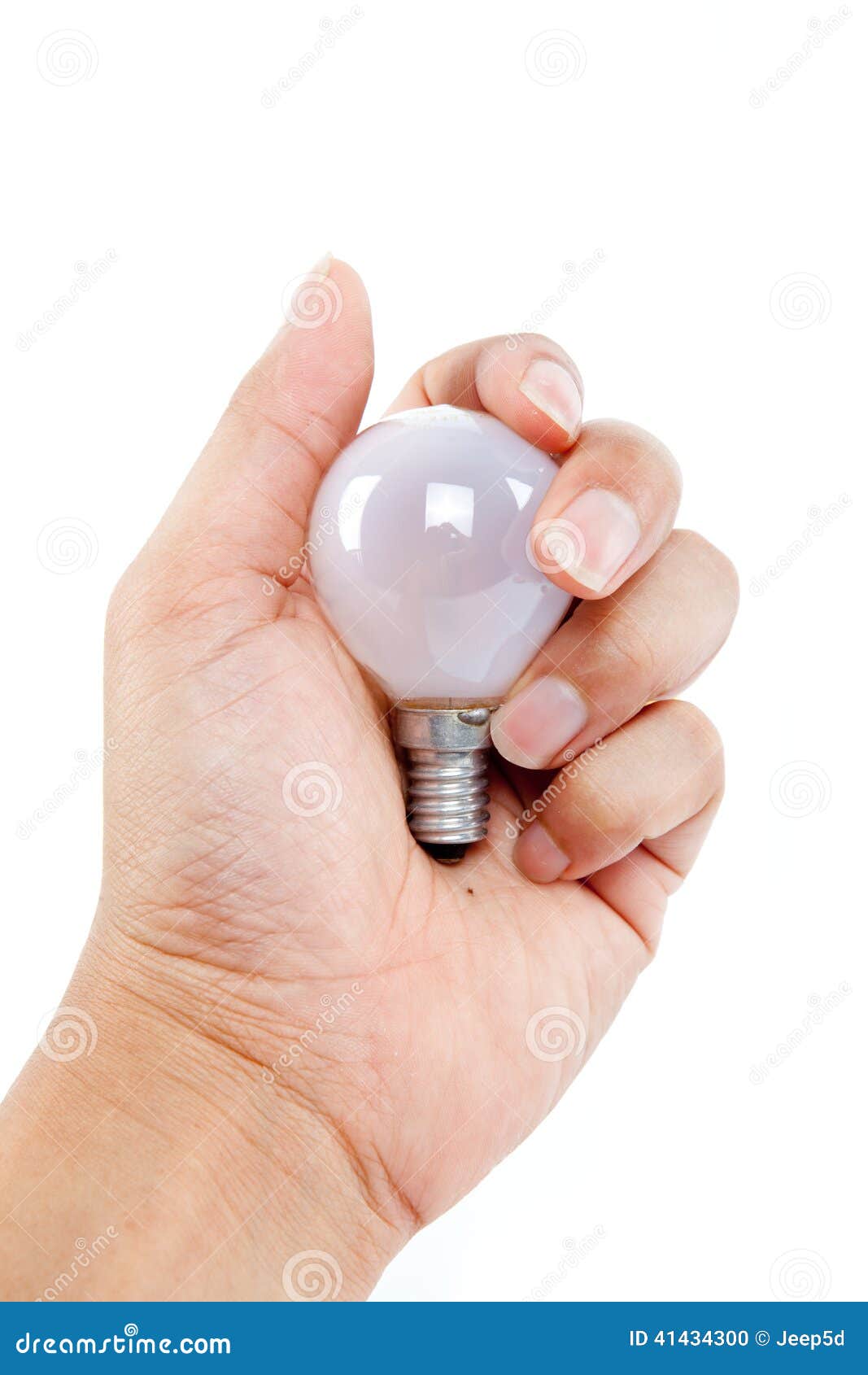 Bulb (lamp) in hand stock photo. Image of people, lamp - 41434300