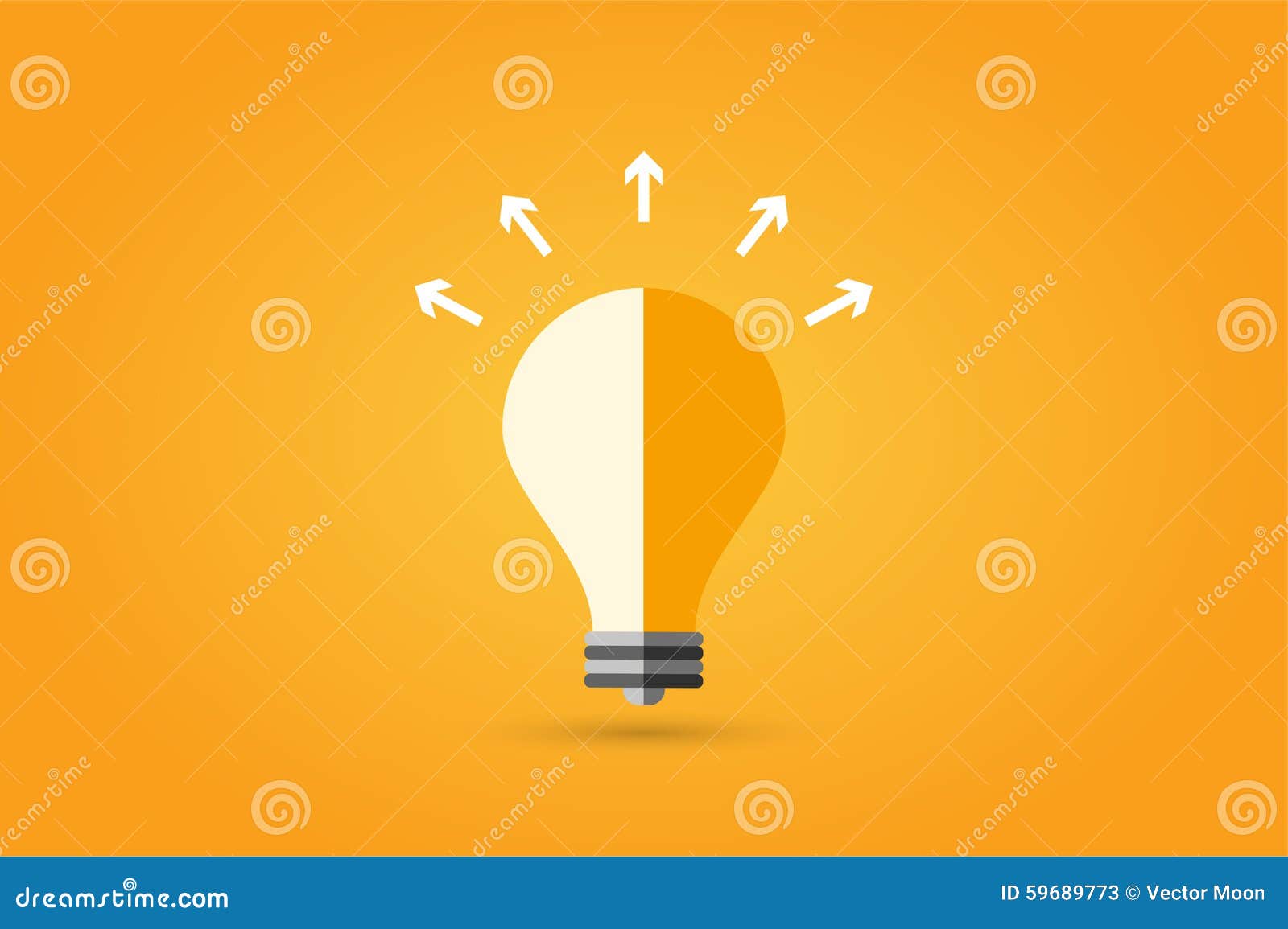 Bulb Lamp Light Idea Vector Background Stock Vector - Illustration of ...