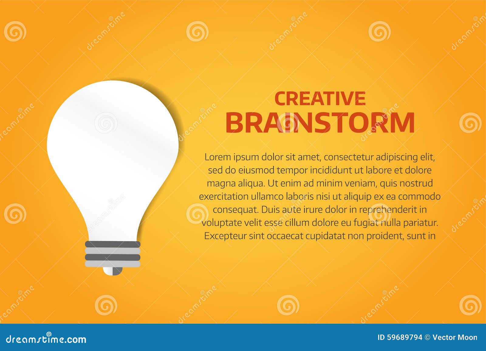 Bulb Lamp Light Idea Vector Background Stock Vector - Illustration of ...