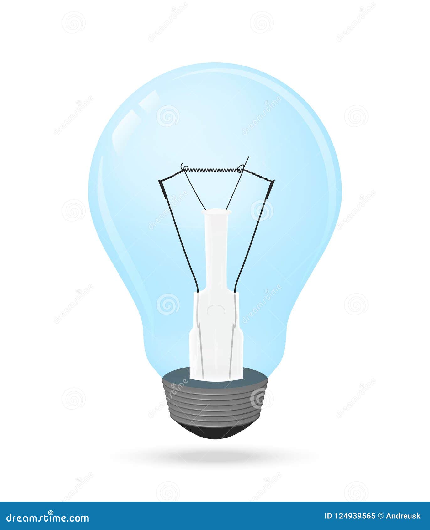 Bulb lamp vector stock vector. Illustration of background - 124939565