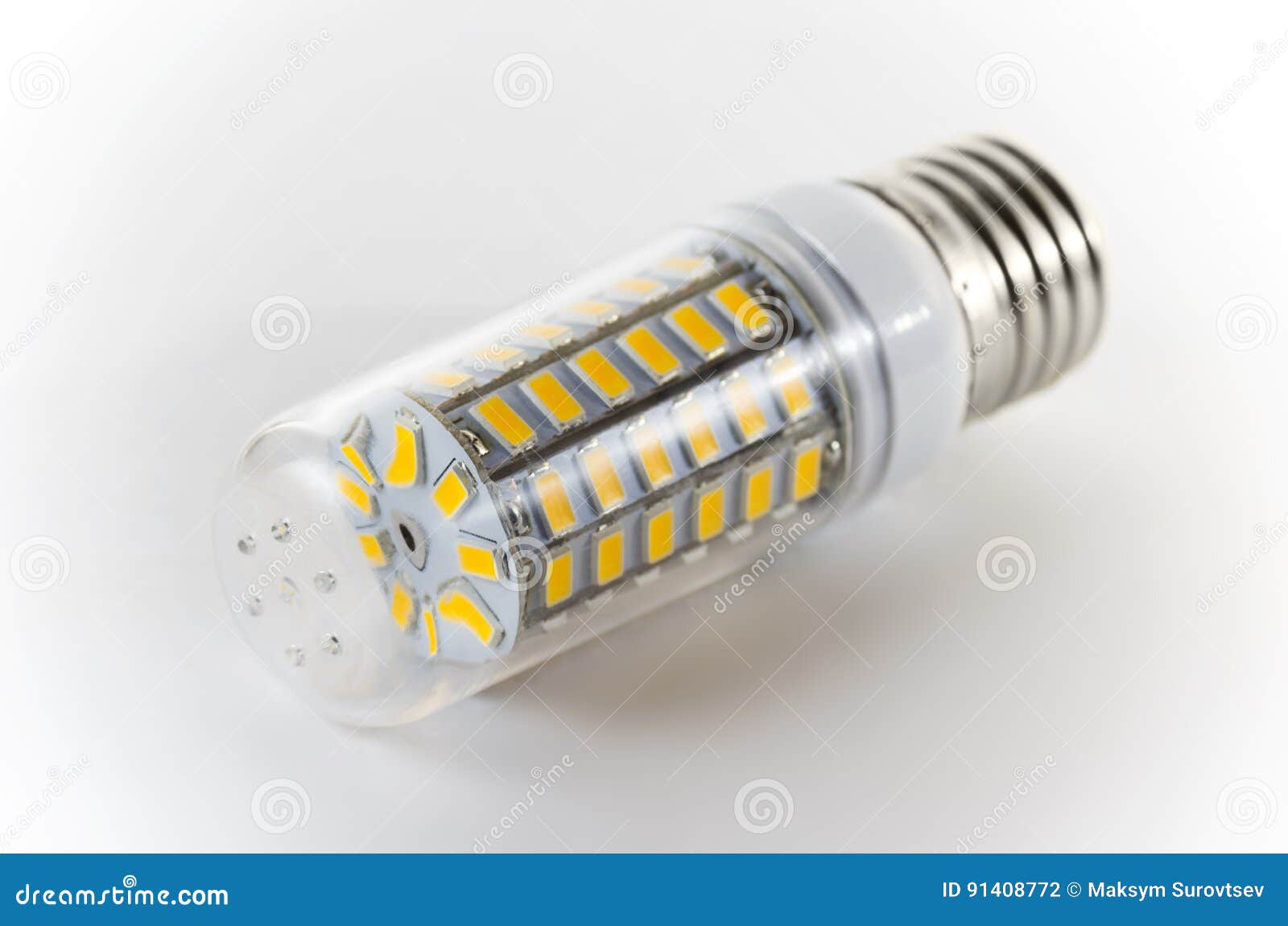 Bulb led on a white stock photo. Image of power, bright - 91408772