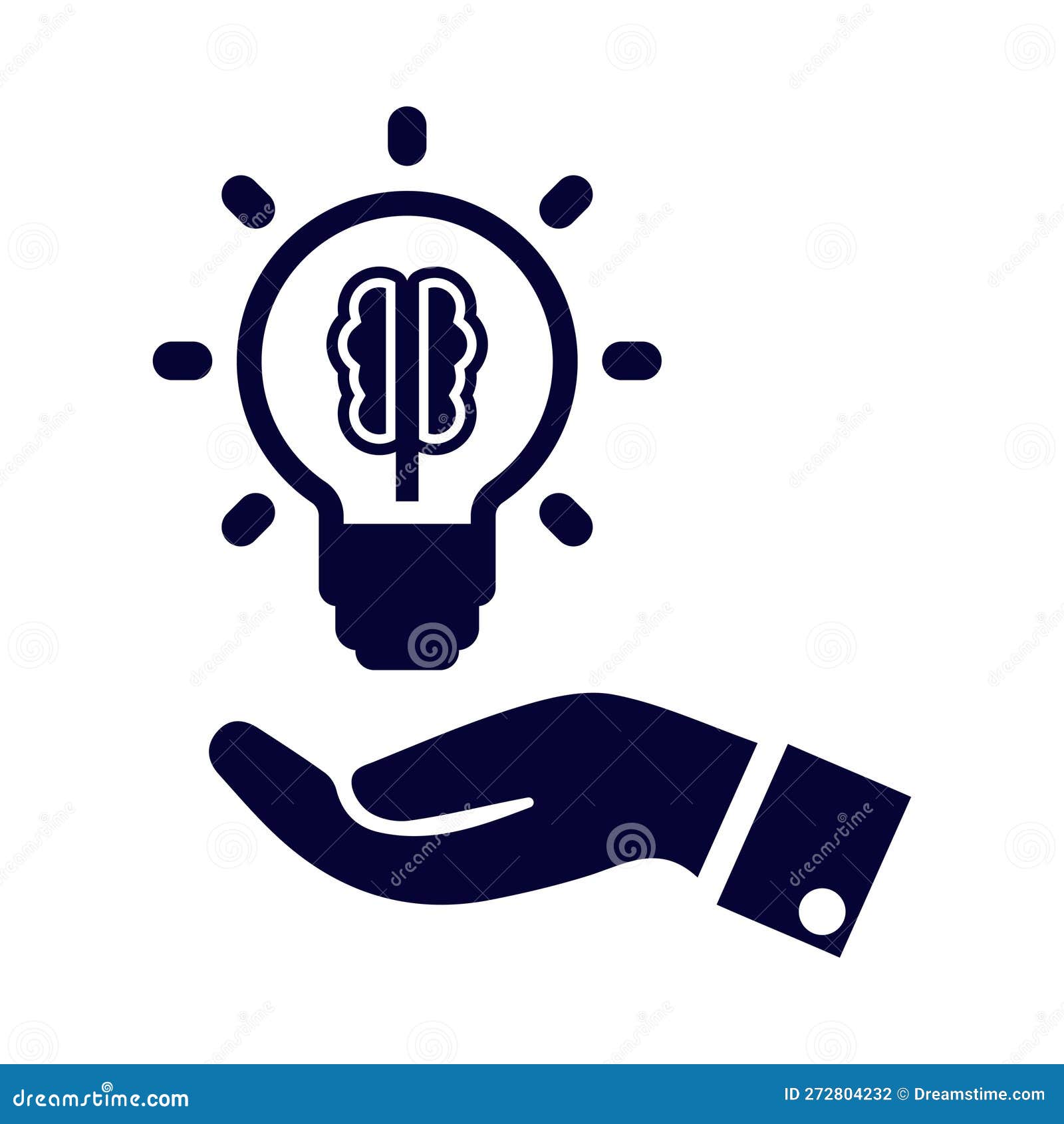 Bulb, Light Bulb, Brain, Hand, Human Brain, Creative Idea Care Icon ...