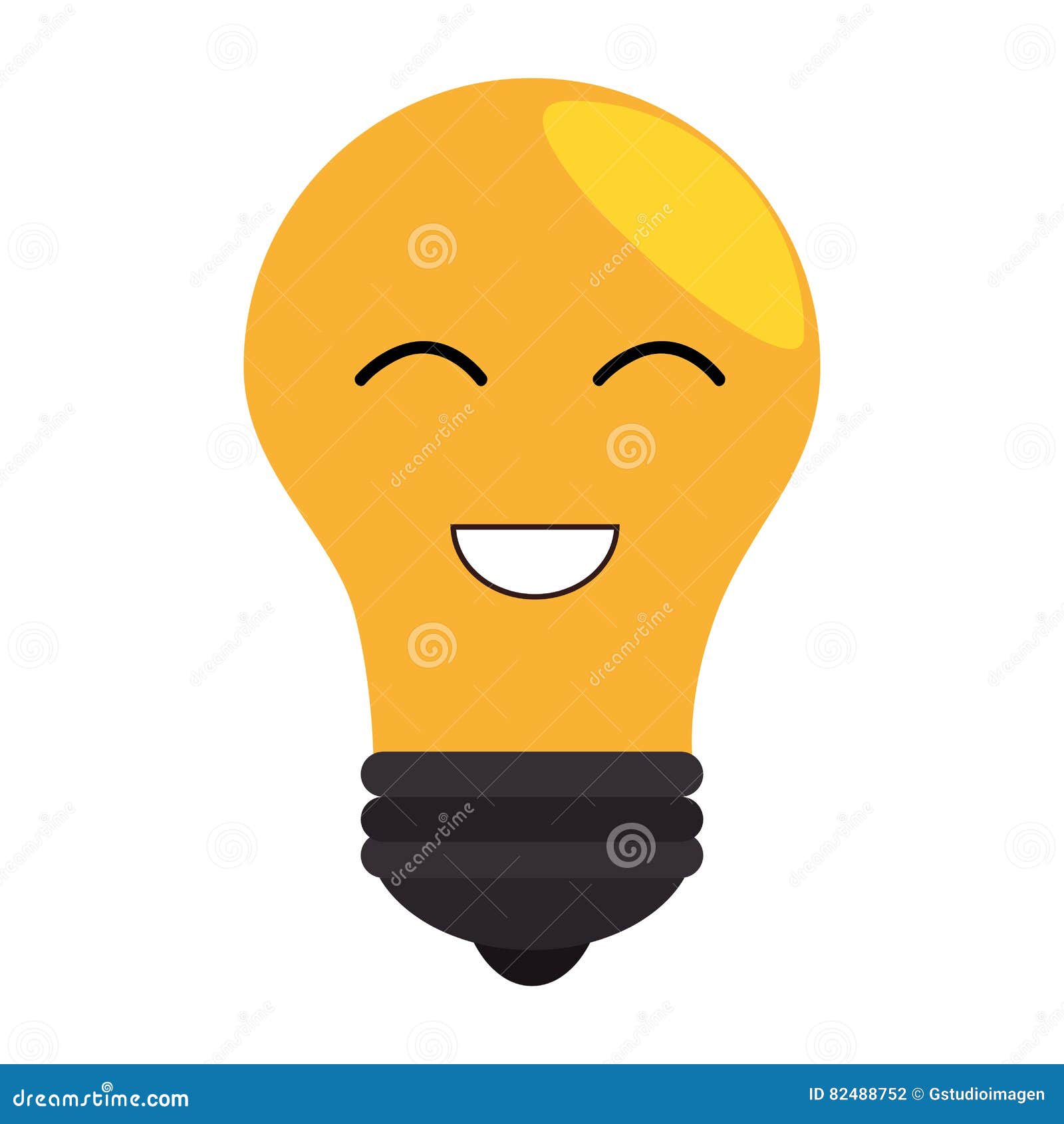Bulb Light Character Education Icon Stock Illustration - Illustration ...