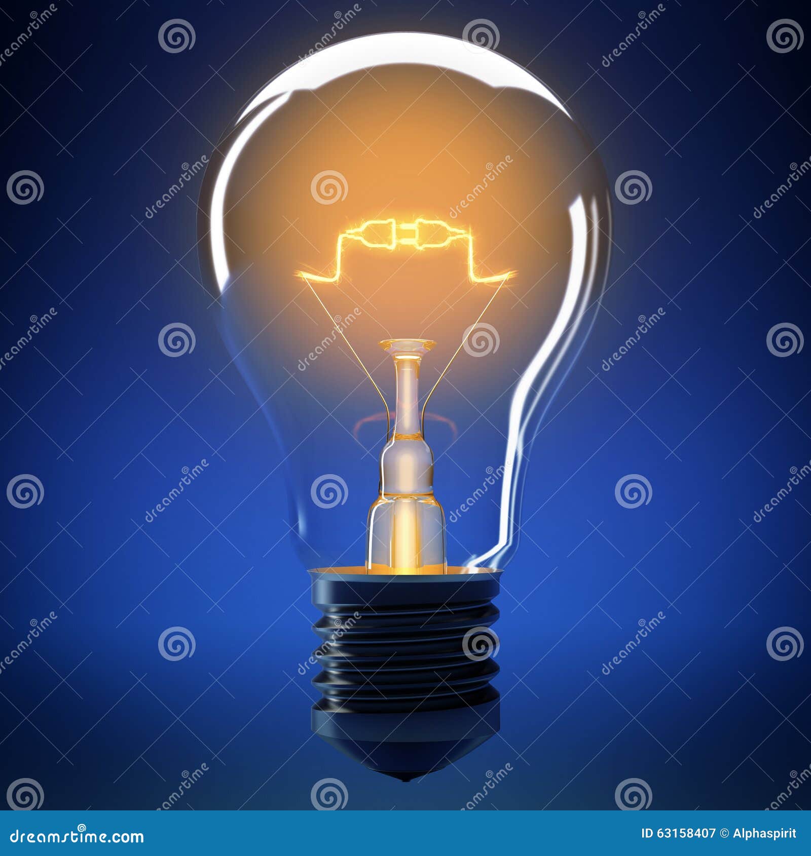 Bulb light connection stock image. Image of intelligent - 63158407