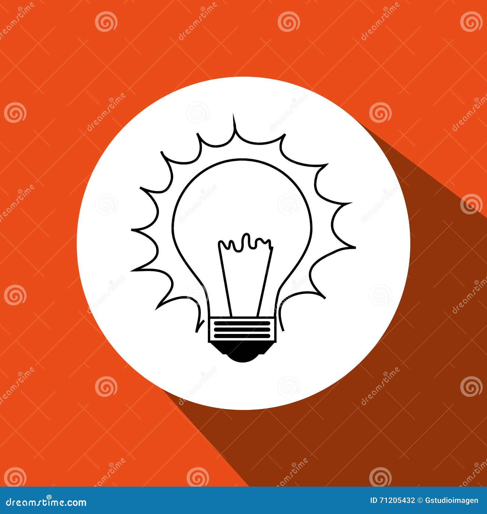 Bulb light design stock illustration. Illustration of lightbulb - 71205432