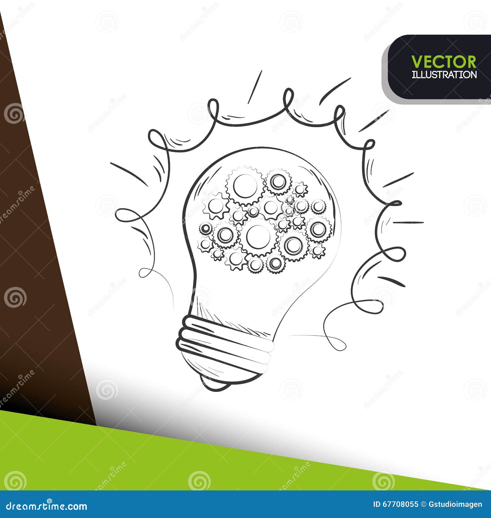 Bulb light design stock illustration. Illustration of illumination ...