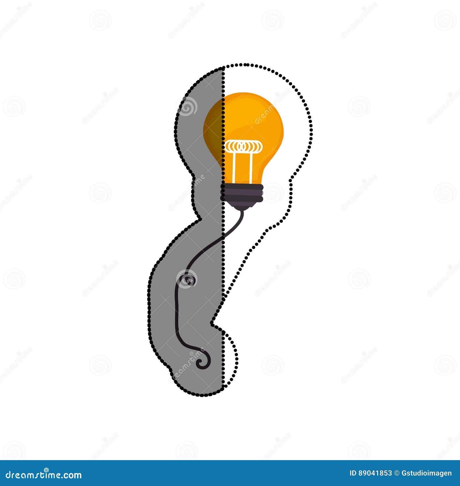 Bulb light drawing icon stock illustration. Illustration of graphic ...