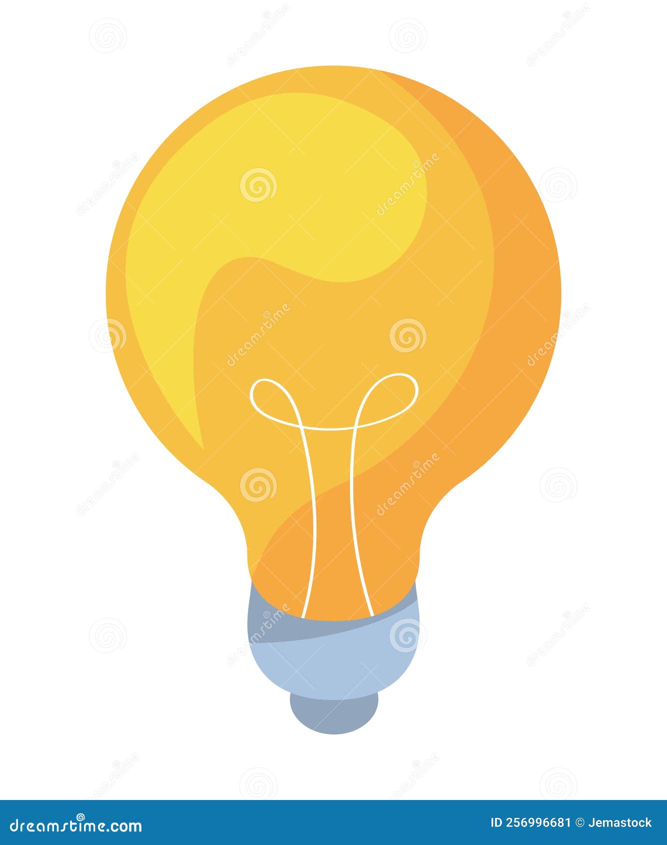 Bulb light energy stock vector. Illustration of symbol - 256996681