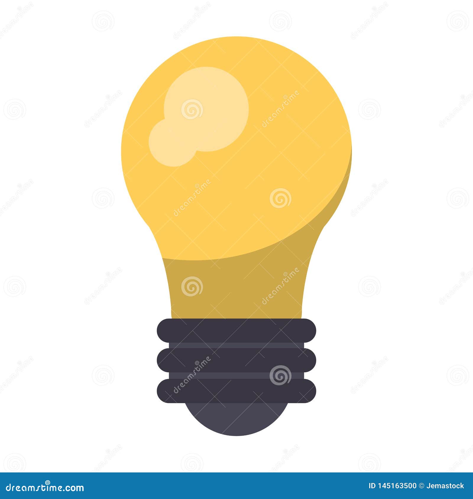 Bulb light energy symbol stock vector. Illustration of symbol - 145163500