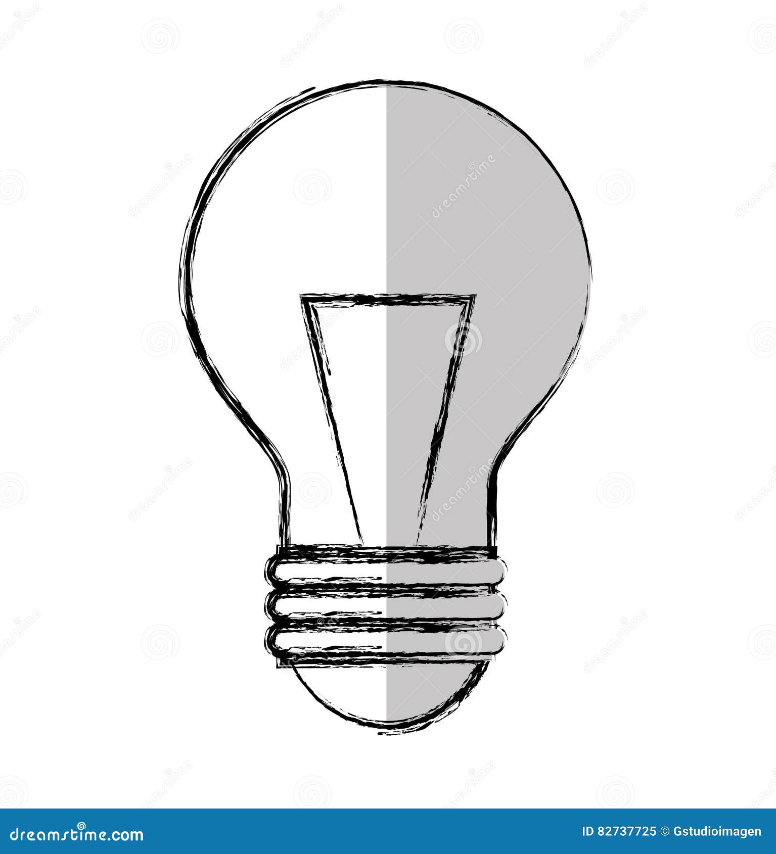 Bulb light flat icon stock illustration. Illustration of sign - 82737725