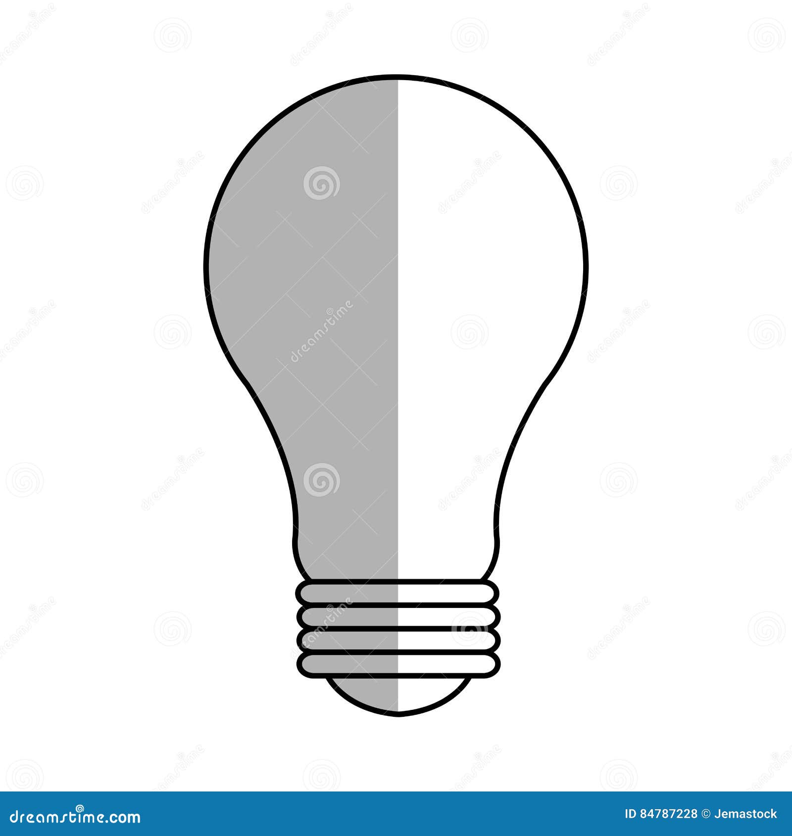 Bulb light icon stock vector. Illustration of environment - 84787228