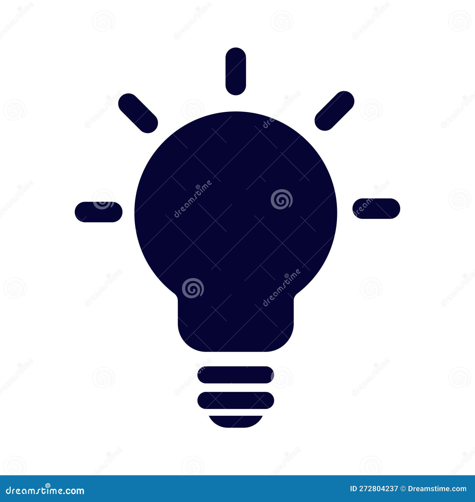 Bulb, Light Bulb, Idea, Creative Modern Idea Icon Stock Vector ...