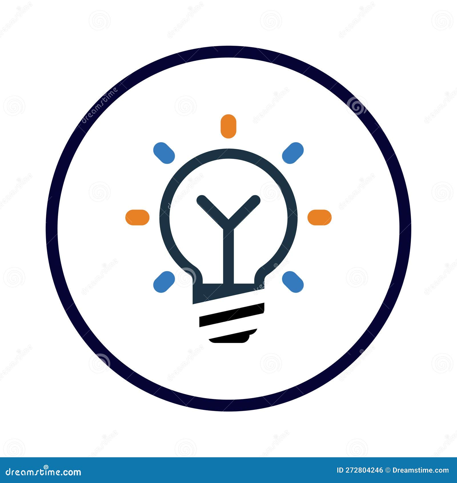 Bulb, Light Bulb, Idea, Creative Modern Idea Icon Stock Vector ...