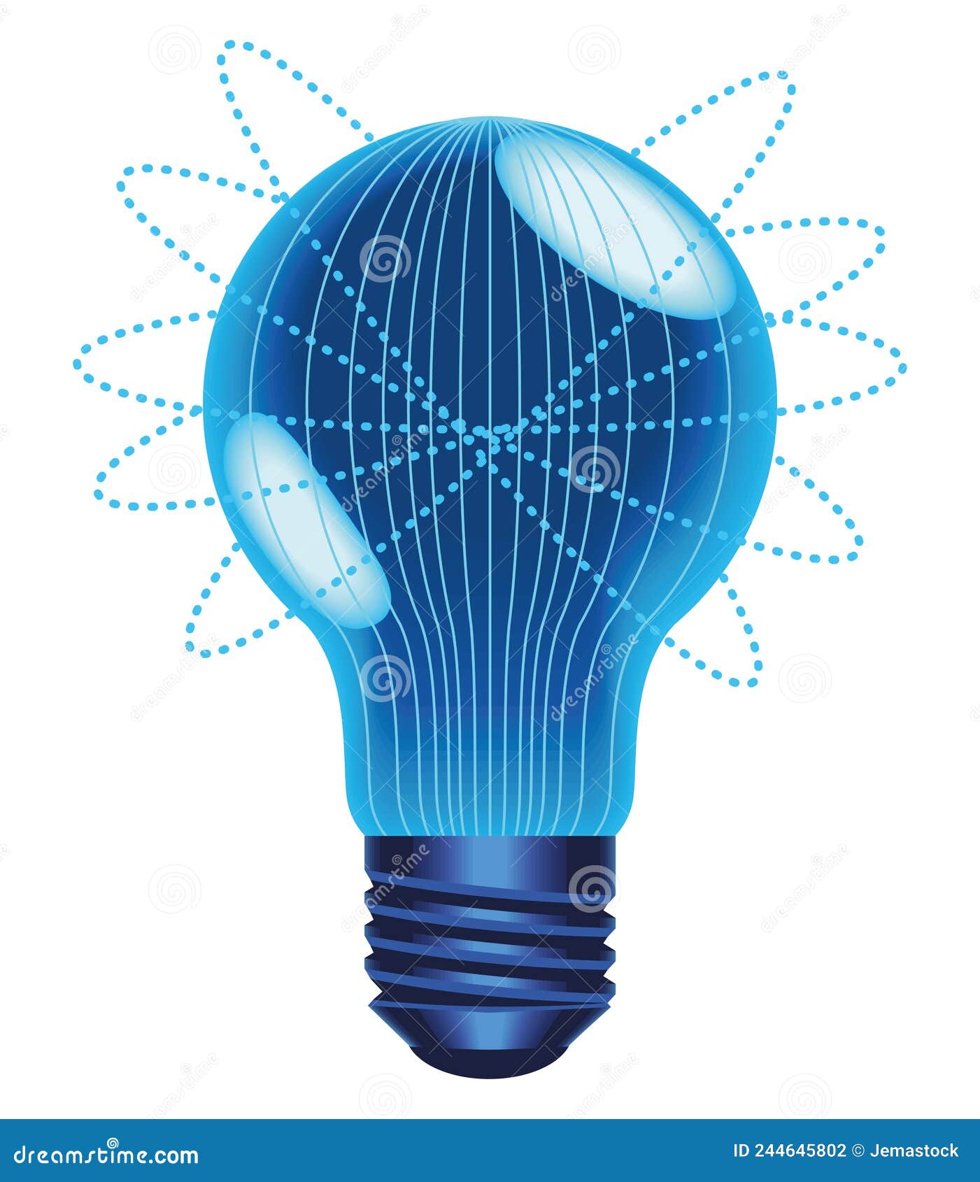 Bulb Light Realistic Technology Stock Vector - Illustration of light ...