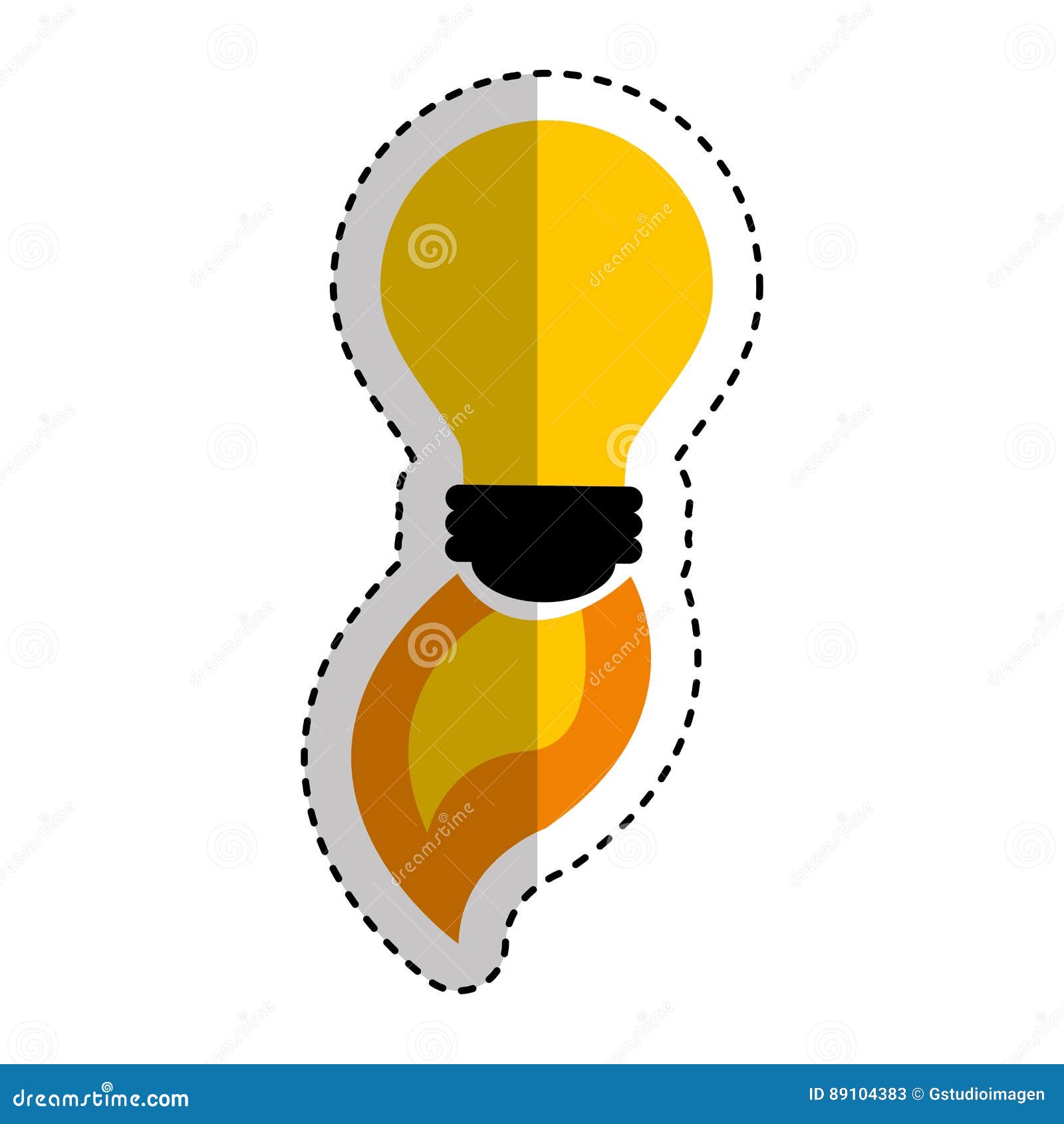 Bulb Light Start Up Isolated Icon Stock Vector - Illustration of lamp ...