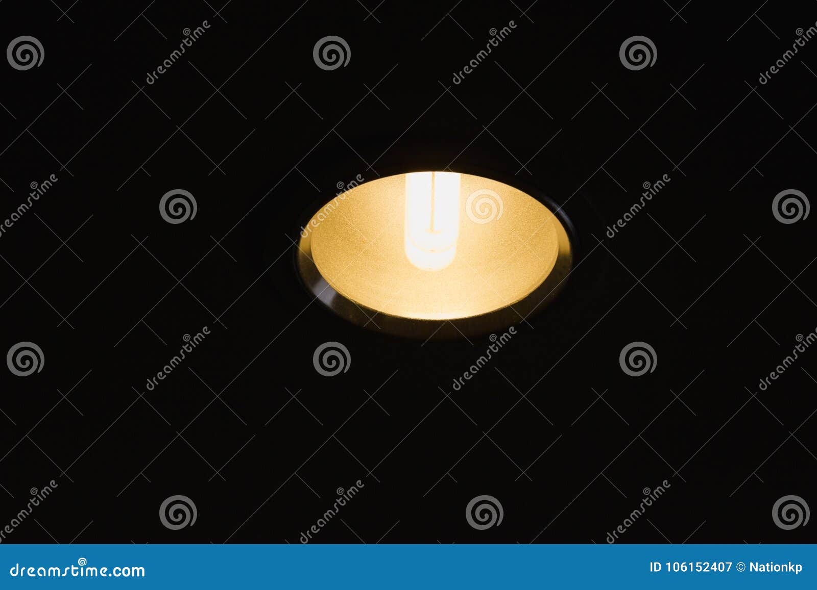 Bulb Lighting of Circle Shape Stock Image - Image of holding, electric ...