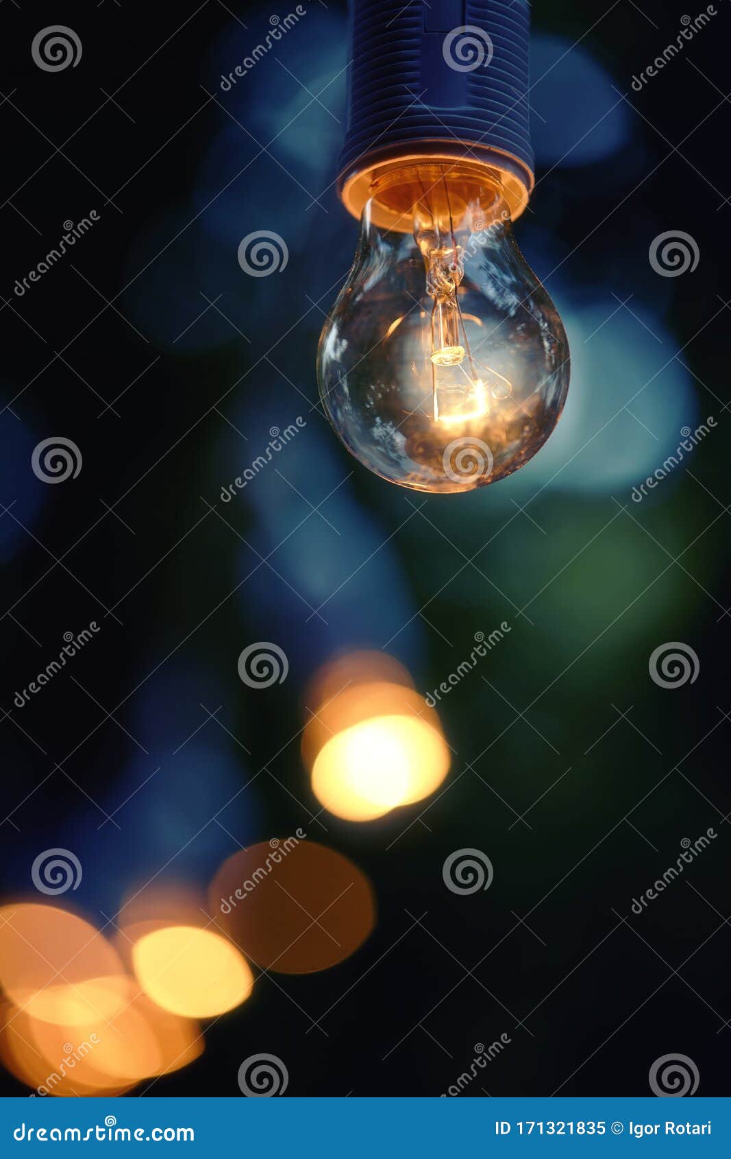 Bulb lights decoration stock image. Image of electricity - 171321835