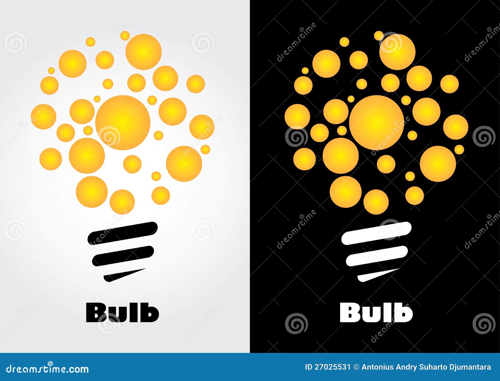 Bulb Logo stock vector. Illustration of innovation, design - 27025531