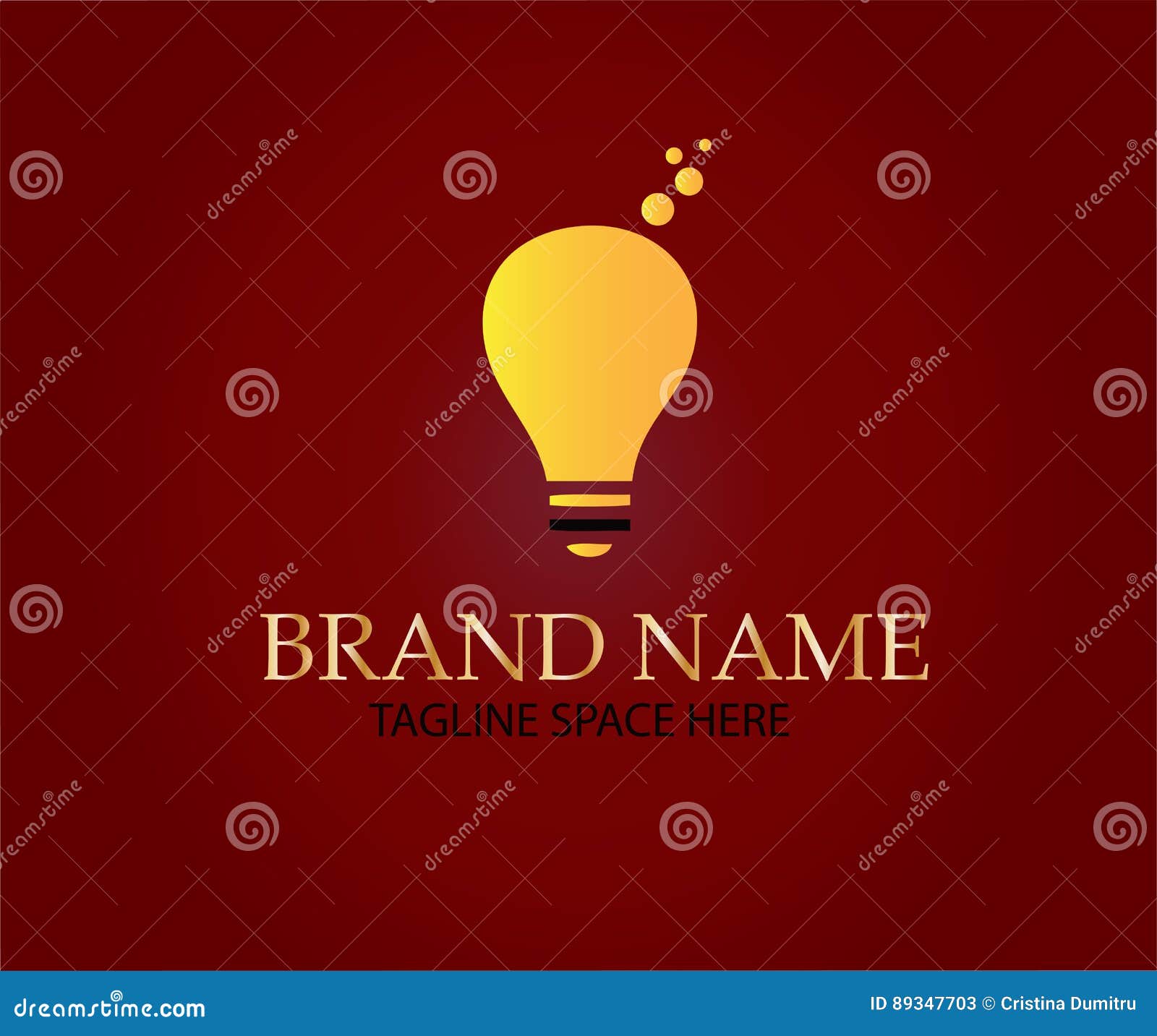 Bulb logo design stock vector. Illustration of artistic - 89347703