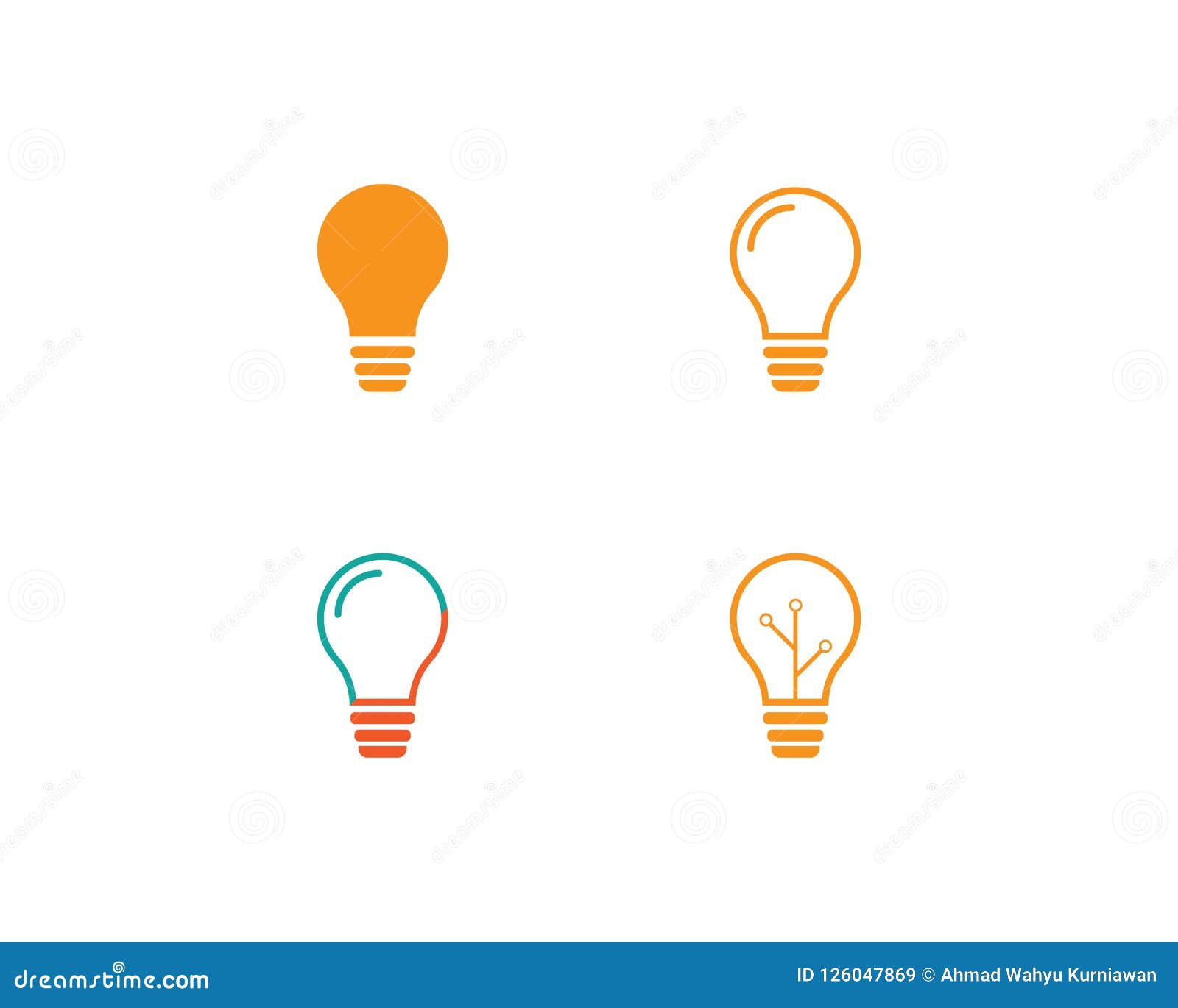 Bulb logo vector stock vector. Illustration of creative - 126047869