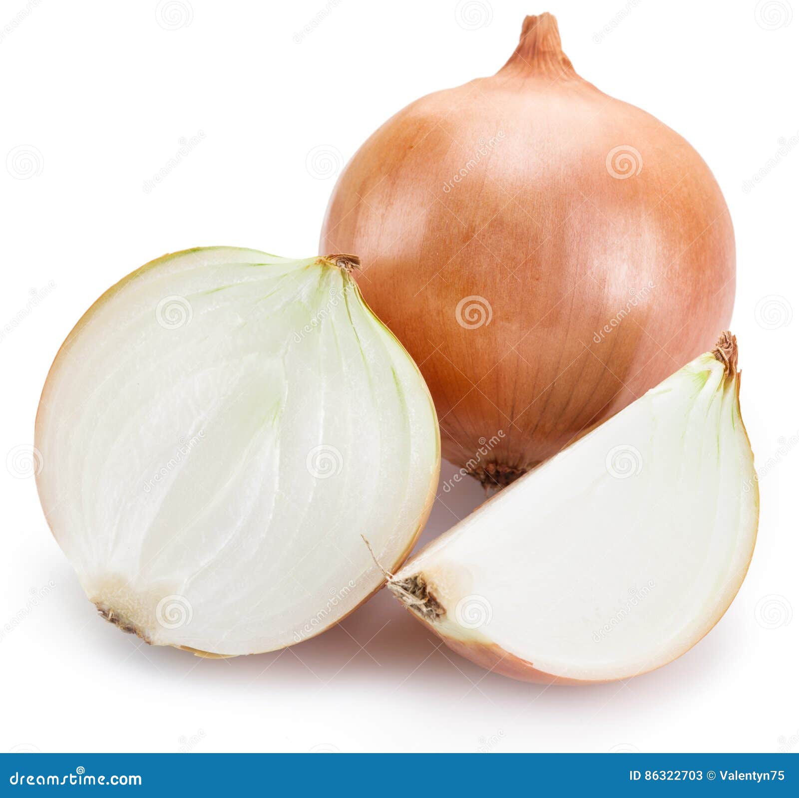 Bulb Onion Isolated on a White. Stock Image - Image of vegetable, slice ...