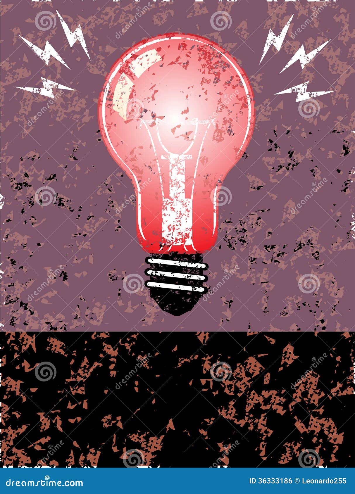 Bulb poster stock vector. Illustration of energy, electricity - 36333186