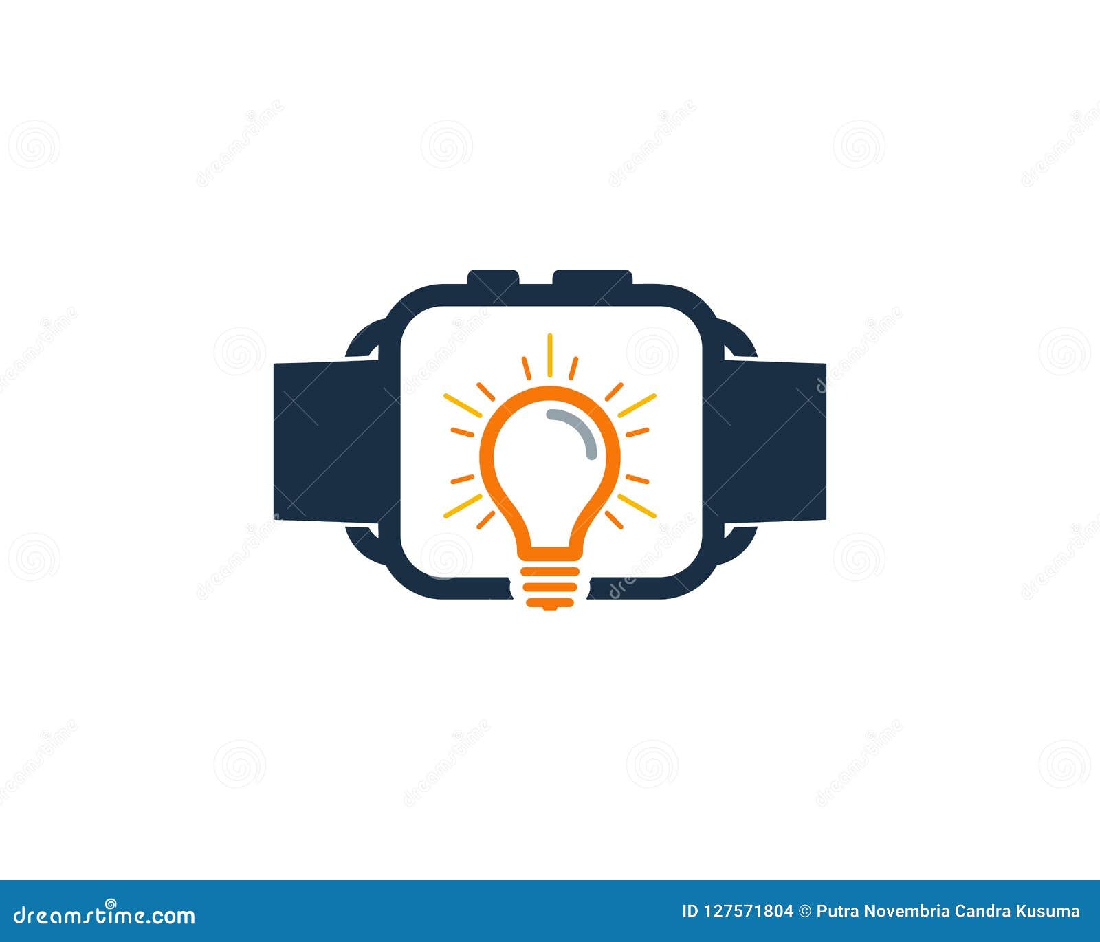 Bulb Smart Watch Logo Icon Design Stock Vector - Illustration of ...