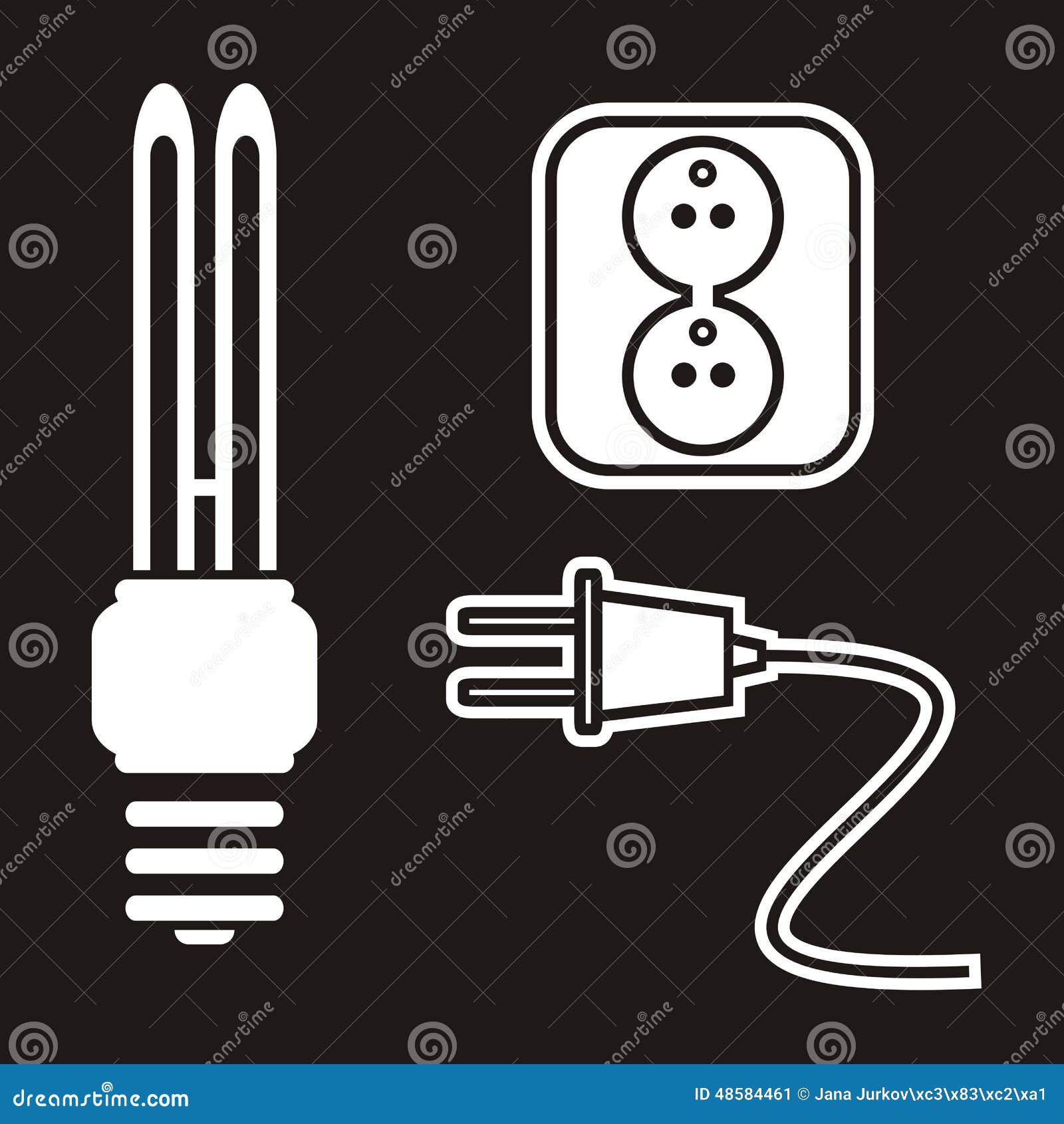 Bulb,socket,plug stock vector. Illustration of isolated - 48584461