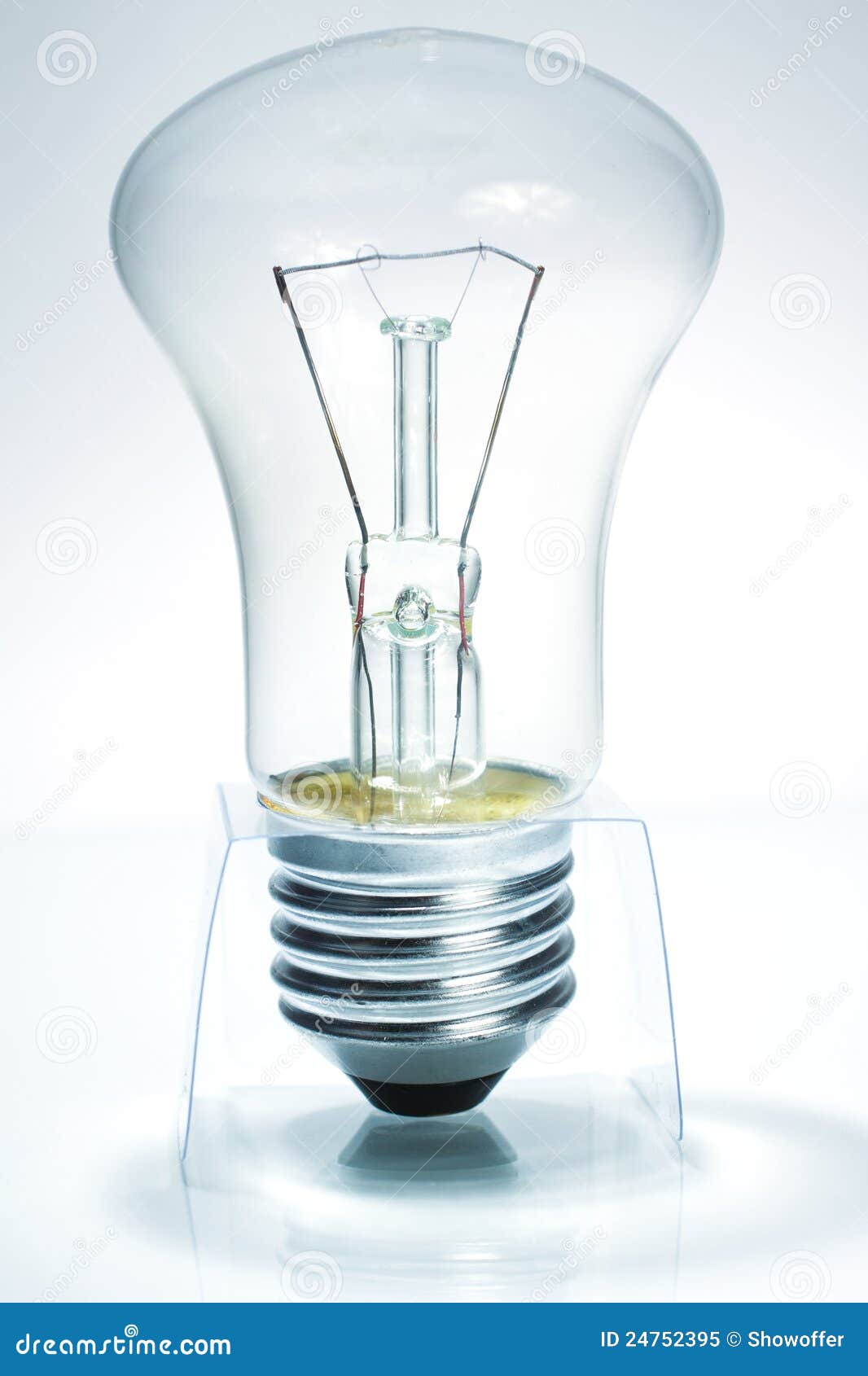 Bulb standing on prop stock image. Image of electricity - 24752395