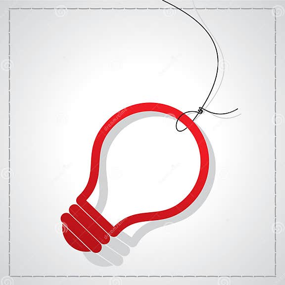 Bulb with tag stock vector. Illustration of design, background - 28261668