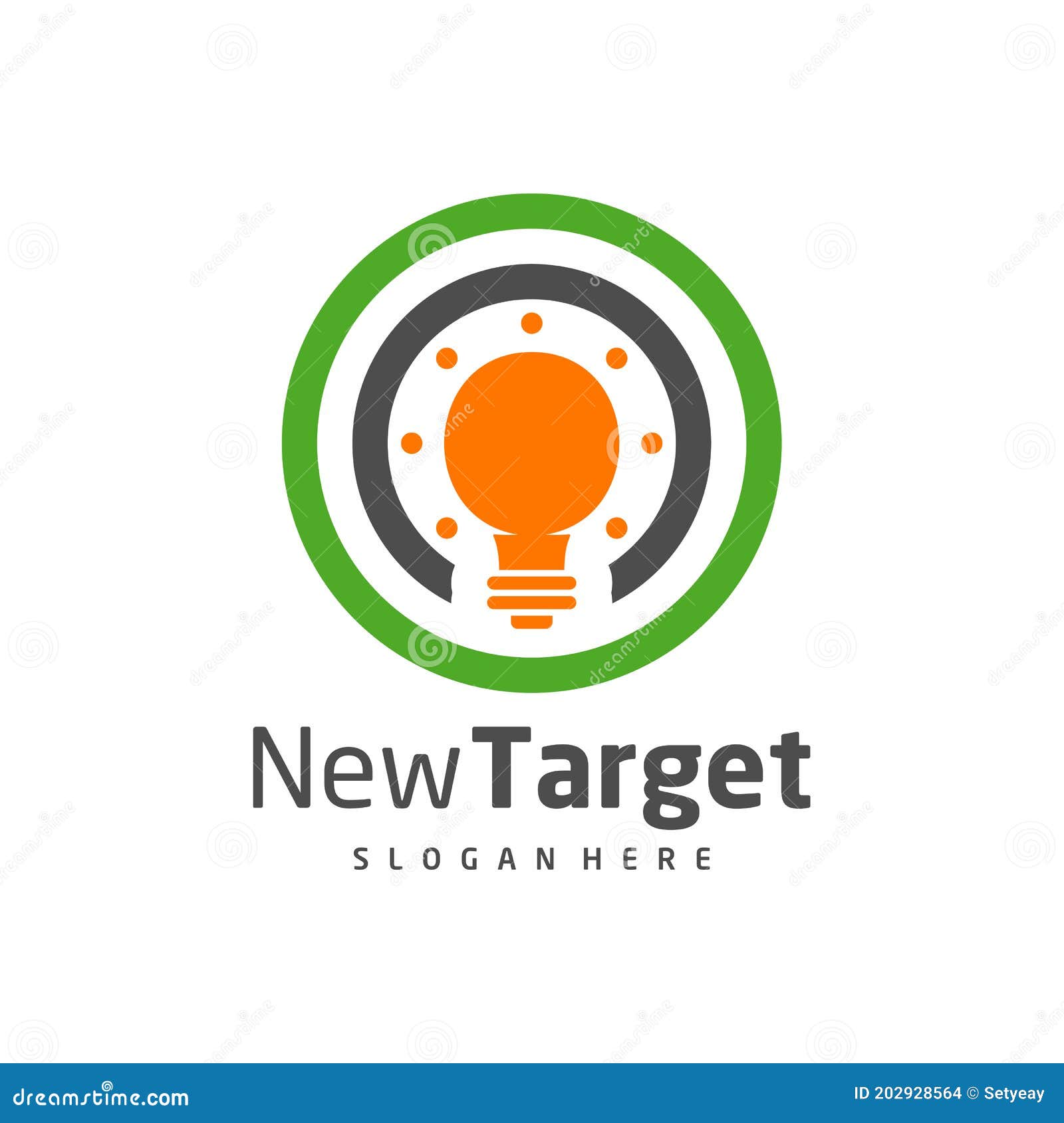 Bulb Target Logo Vector Template, Creative Target Logo Design Concepts ...