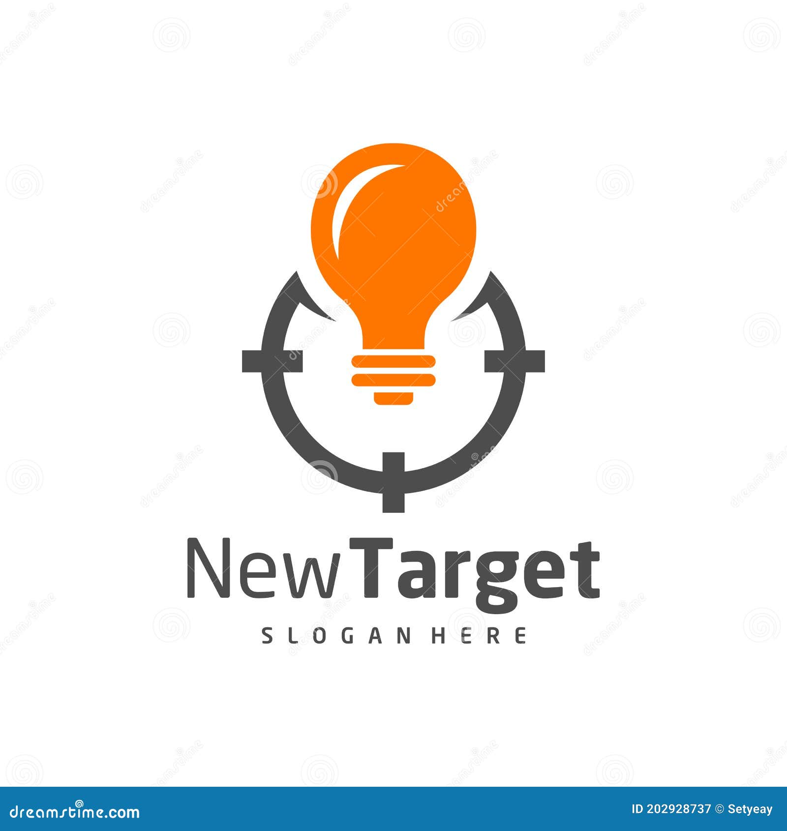 Bulb Target Logo Vector Template, Creative Target Logo Design Concepts ...