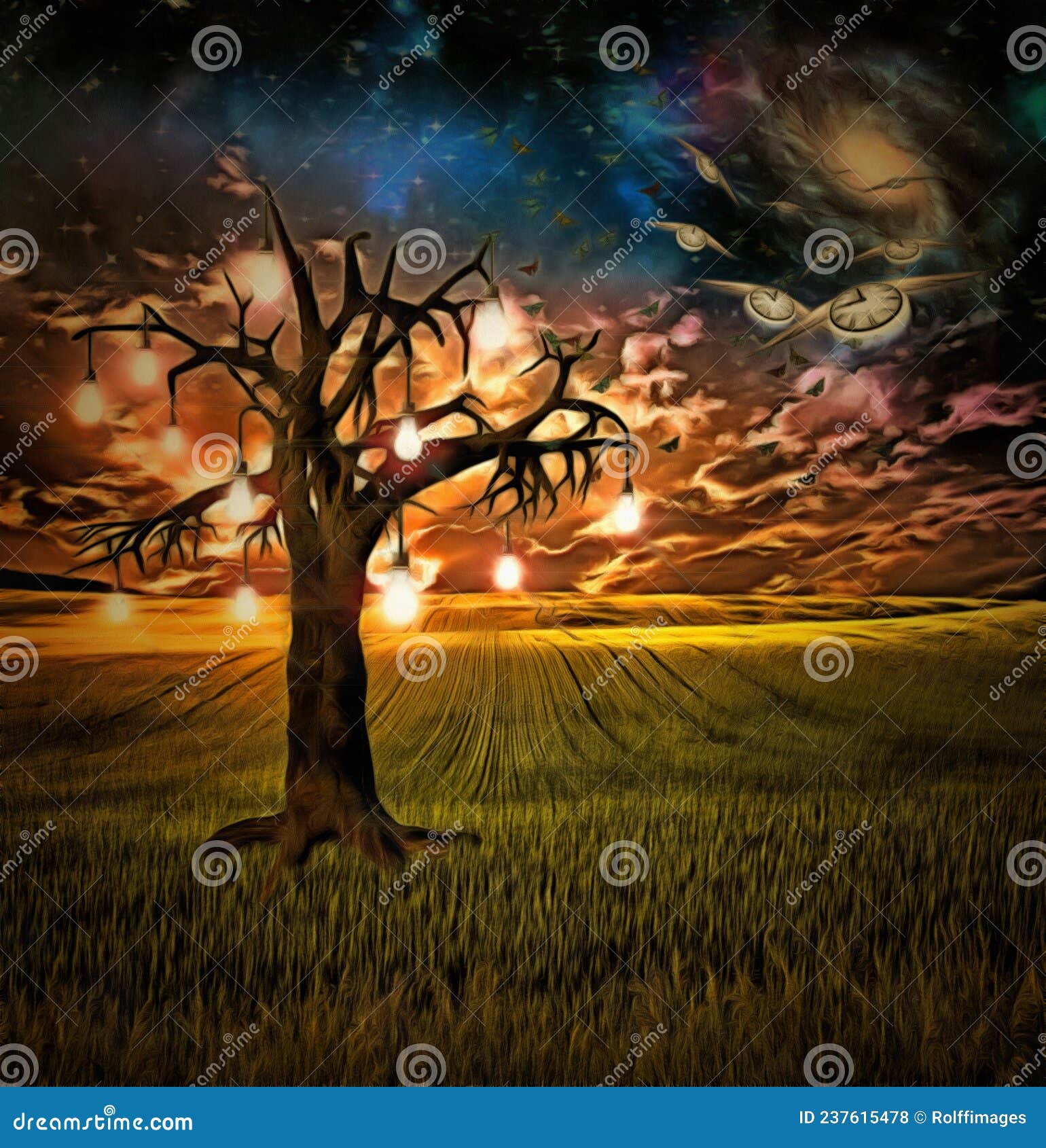 Surreal Space Background Royalty-Free Stock Photo | CartoonDealer.com ...