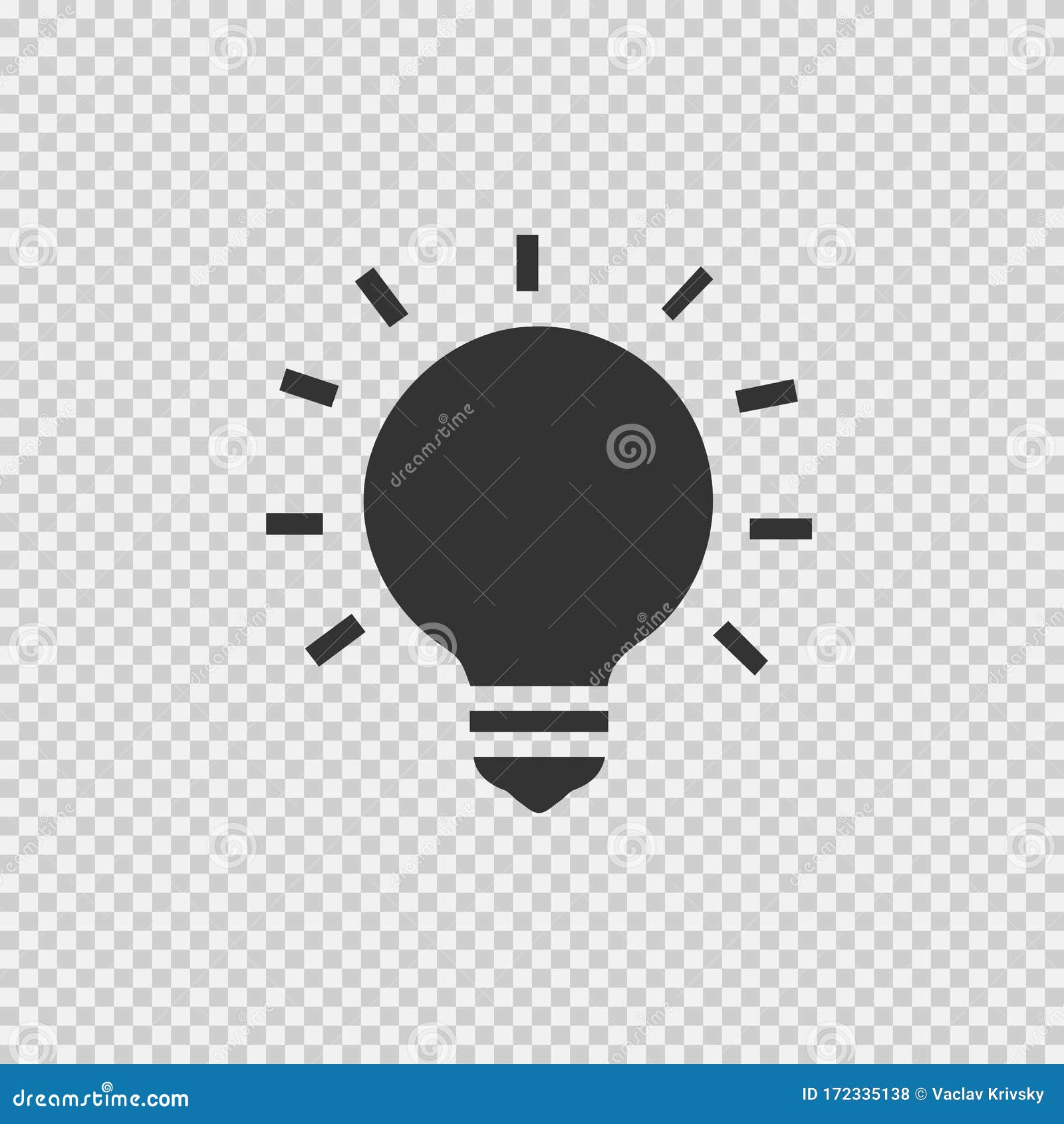 Bulb Vector Icon Eps 10. Simple Isolated Pictogram Stock Vector ...
