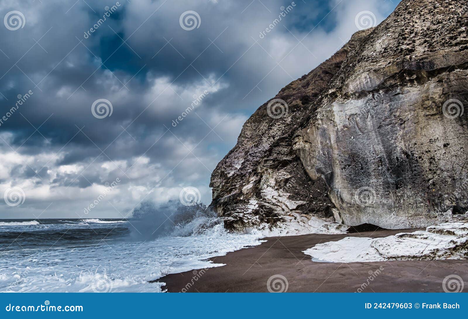 Bulbjerg Natural Cliffs at the North Sea Coast in Denmark Stock Image ...