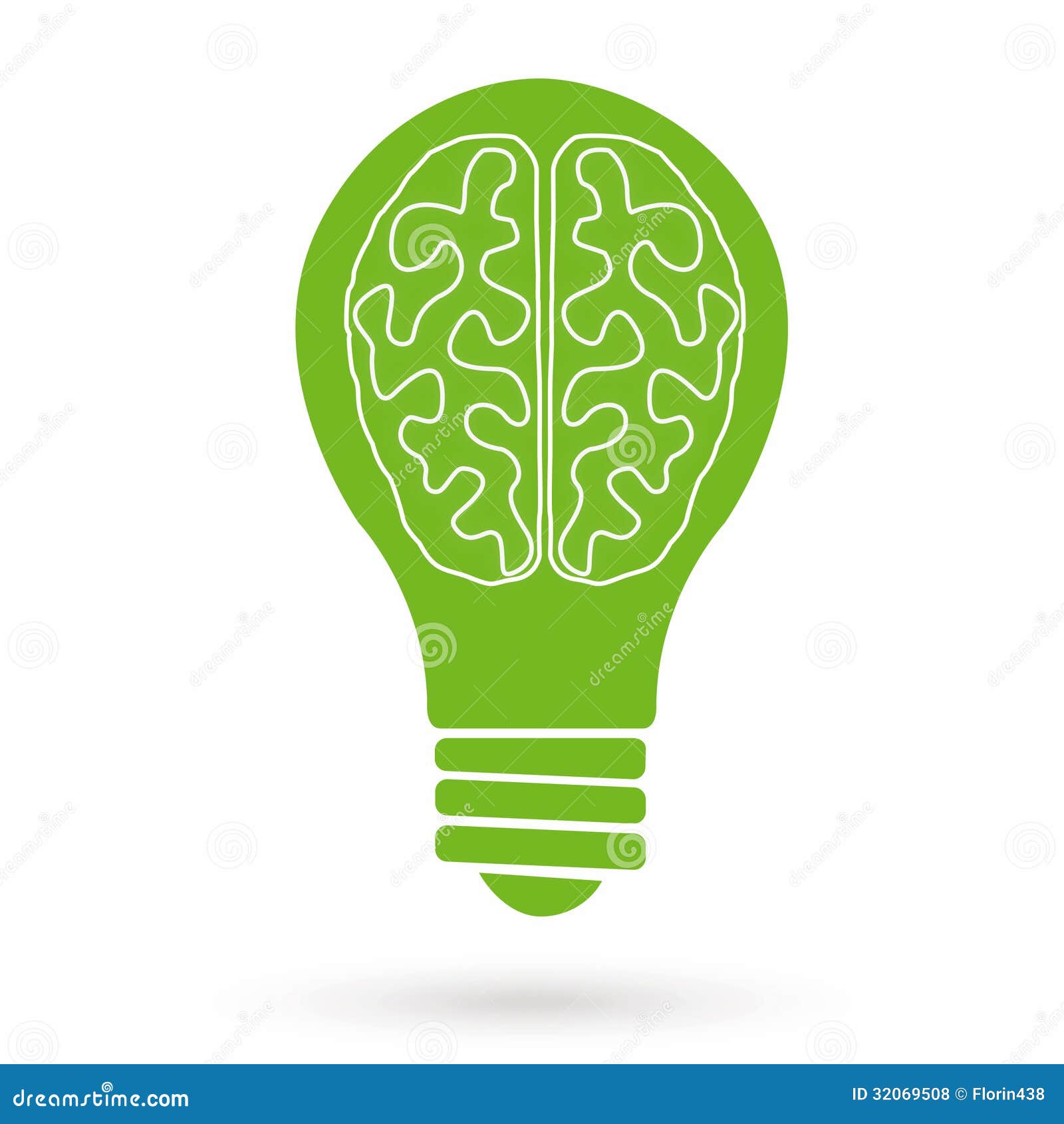 Bulbo del cerebro stock de ilustración. Ilustración de eléctrico - 32069508