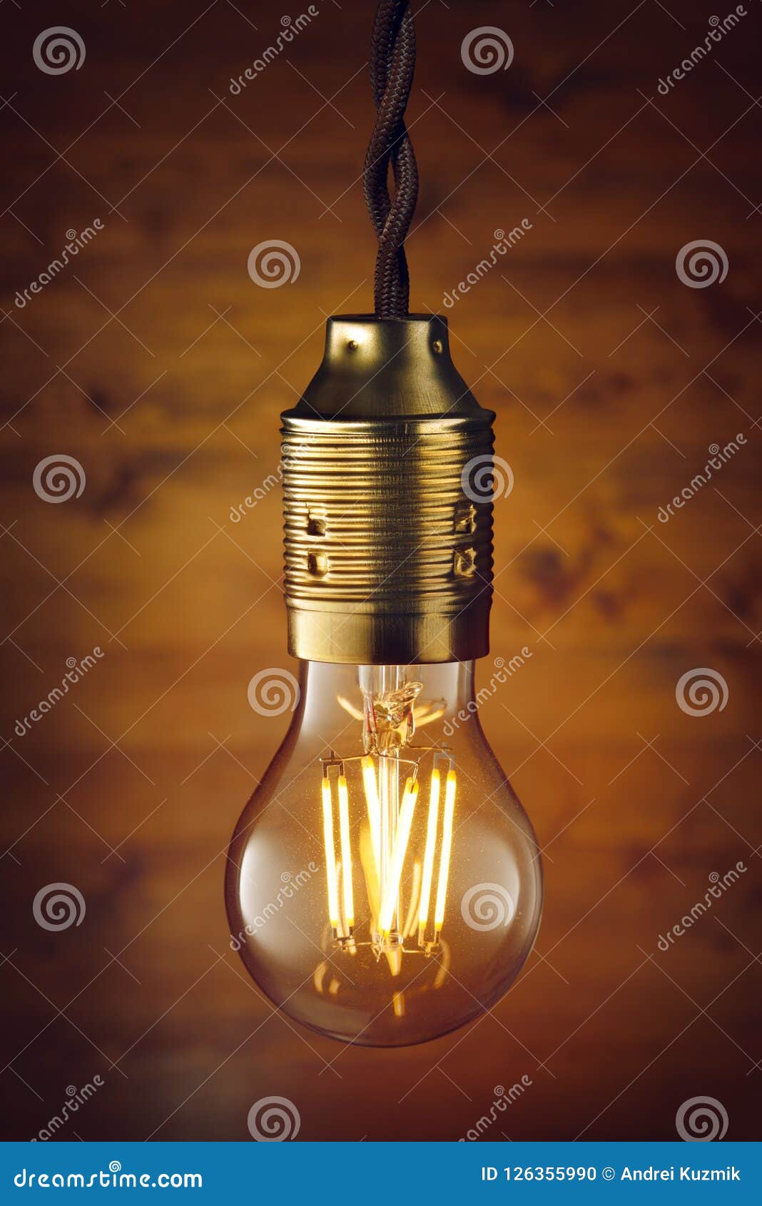 Bulbo Del Filamento Del LED Foto de archivo - Imagen de vendimia ...