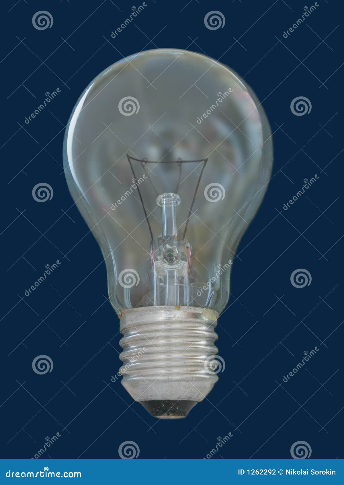 Bulbo eléctrico foto de archivo. Imagen de resplandor - 1262292