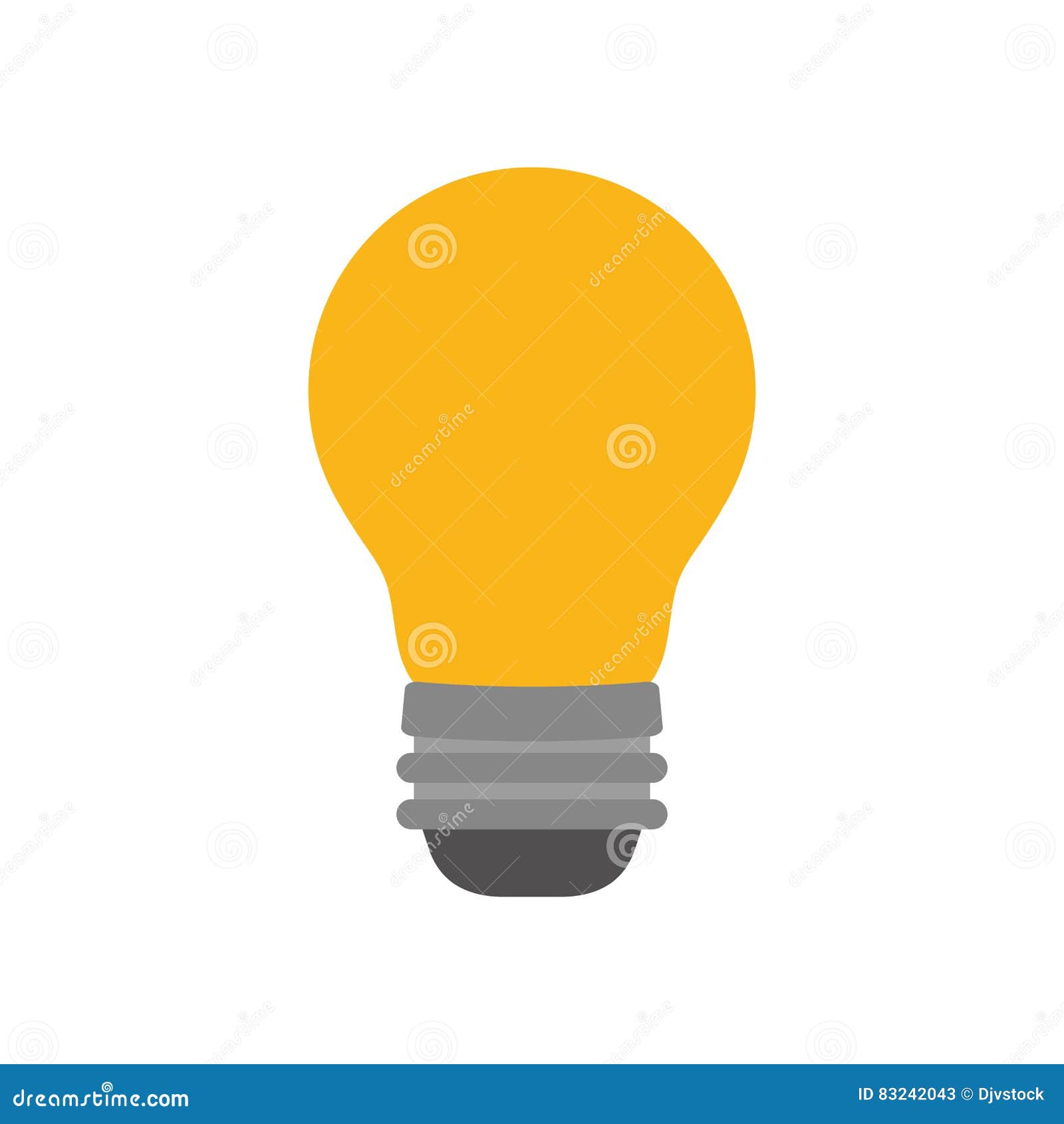Bulbo o idea grande stock de ilustración. Ilustración de vatio - 83242043