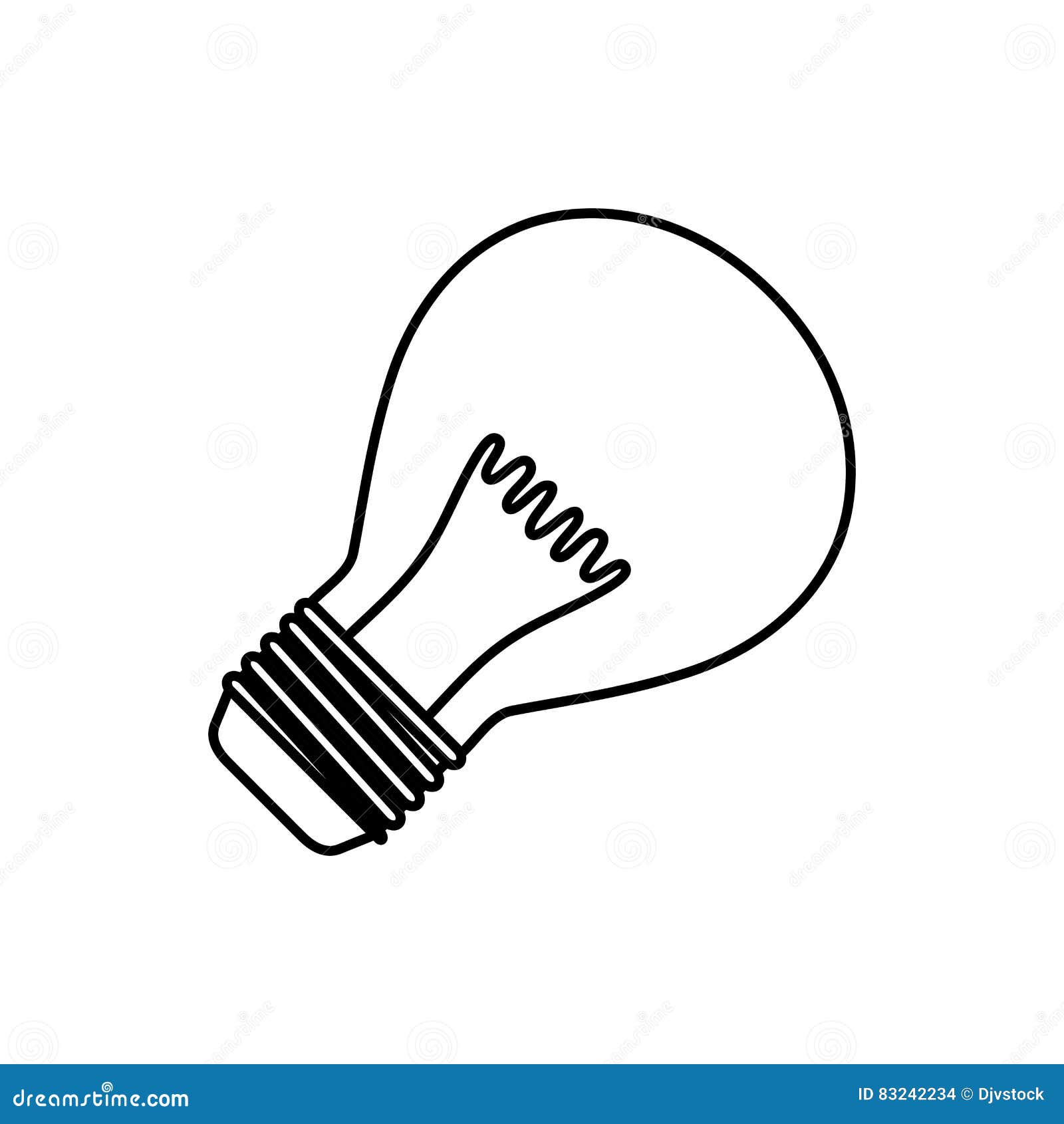 Bulbo o idea grande stock de ilustración. Ilustración de blanco - 83242234