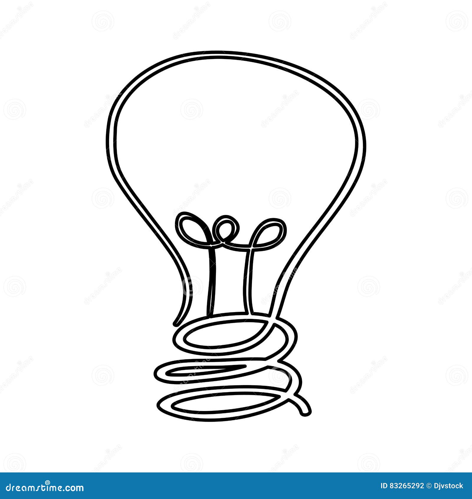 Bulbo o idea grande stock de ilustración. Ilustración de grande - 83265292