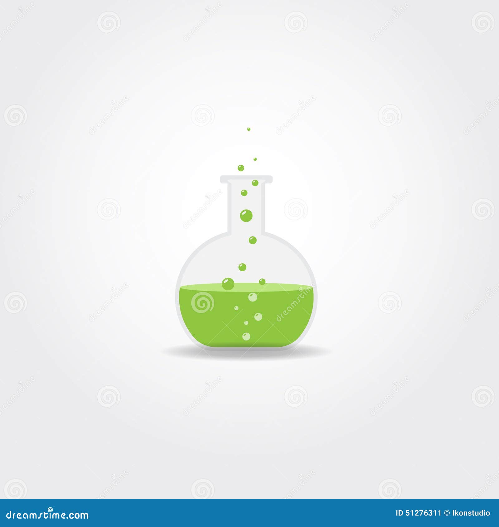 Bulbo Simple Del Laboratorio Ilustración del Vector - Ilustración de ...