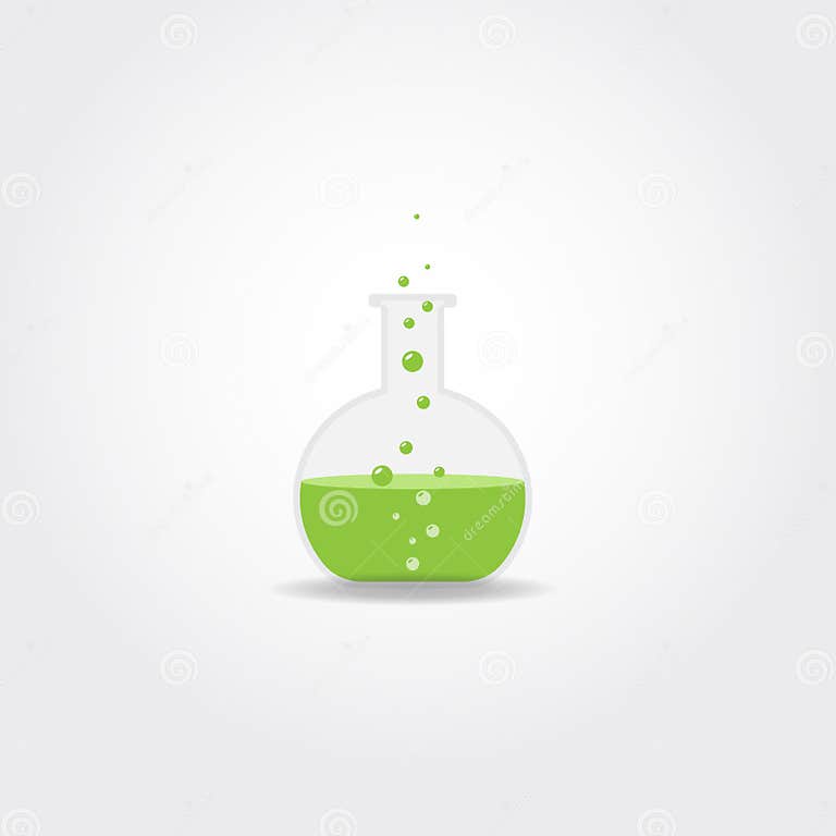 Bulbo Simples Do Laboratório Ilustração do Vetor - Ilustração de ...